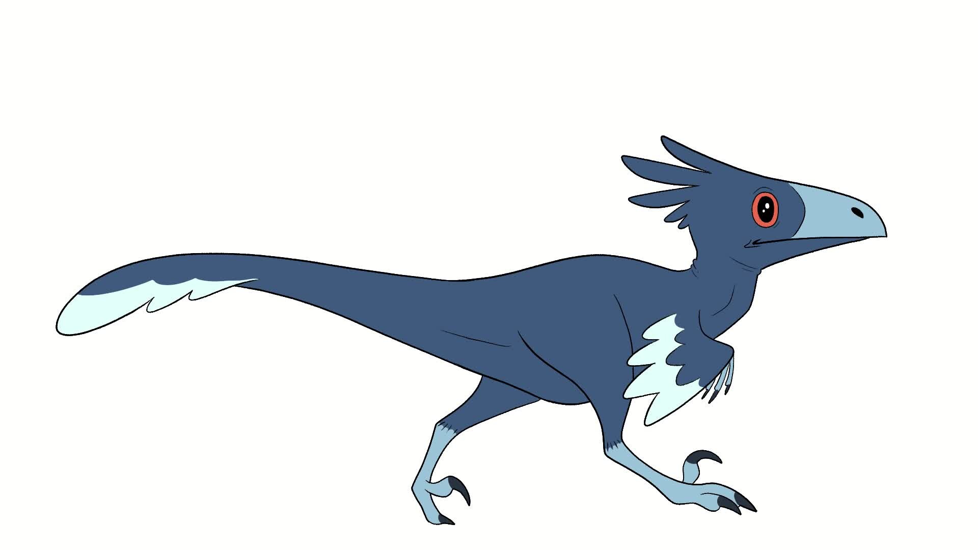 ArtStation - Raptor walk cycle