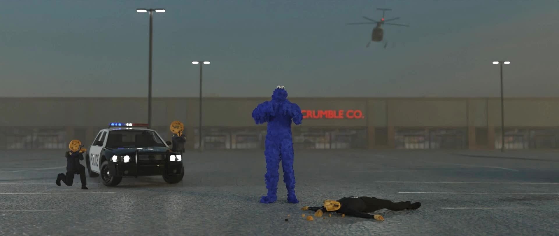 ArtStation - Moving Meditations Art Challenge Submission - Cookie Monster