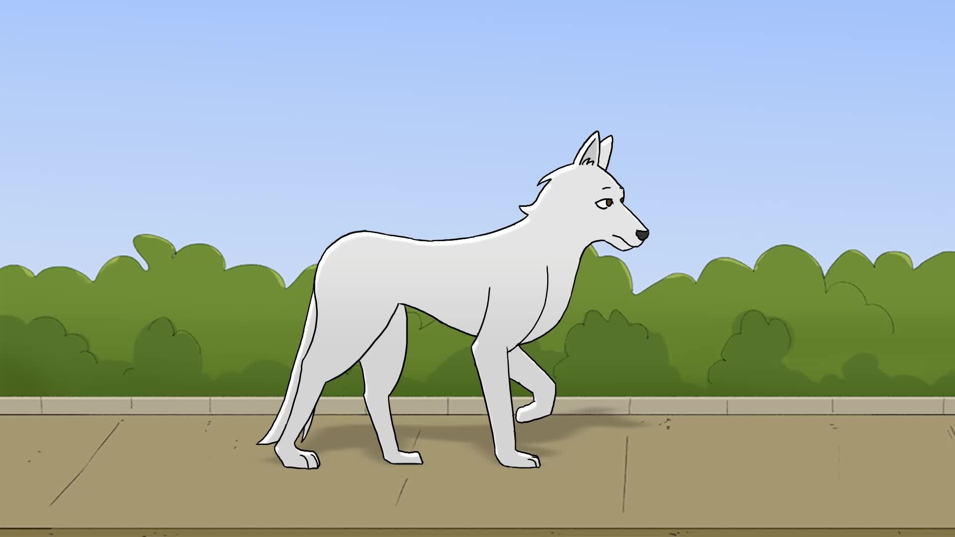 ArtStation - Dog Animation Walk Cycle