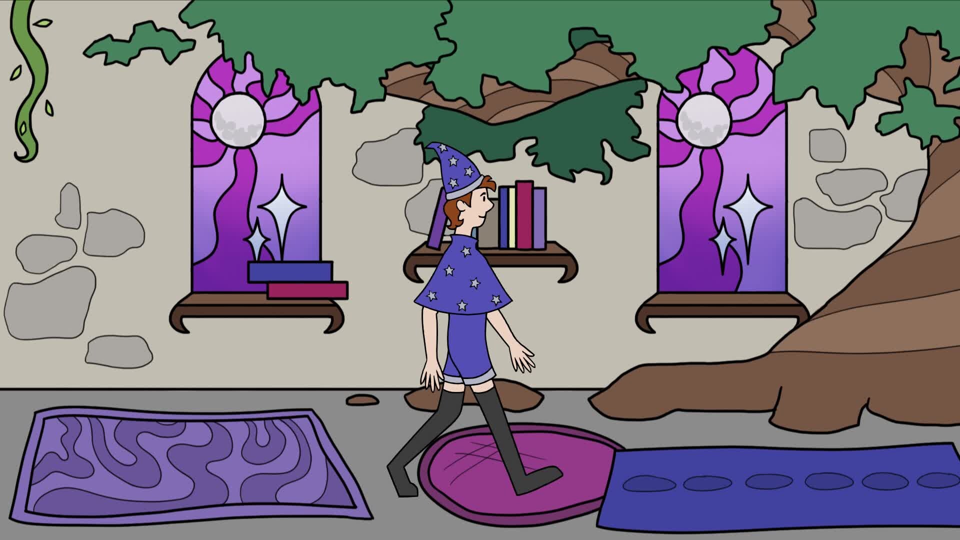 ArtStation - Looping Walk Cycle - Wizard in Color