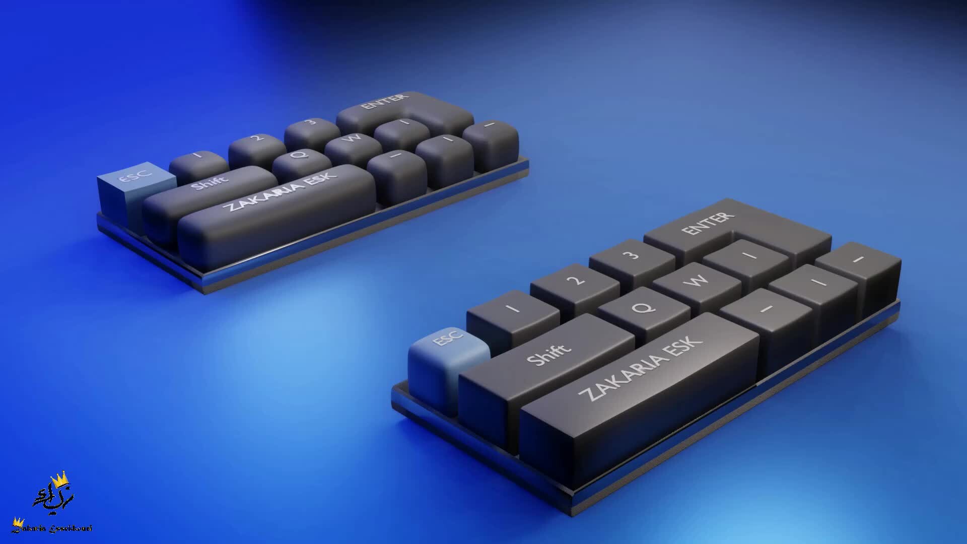 ArtStation - MY 3D FUNNY ANIMATION KEYBOARD