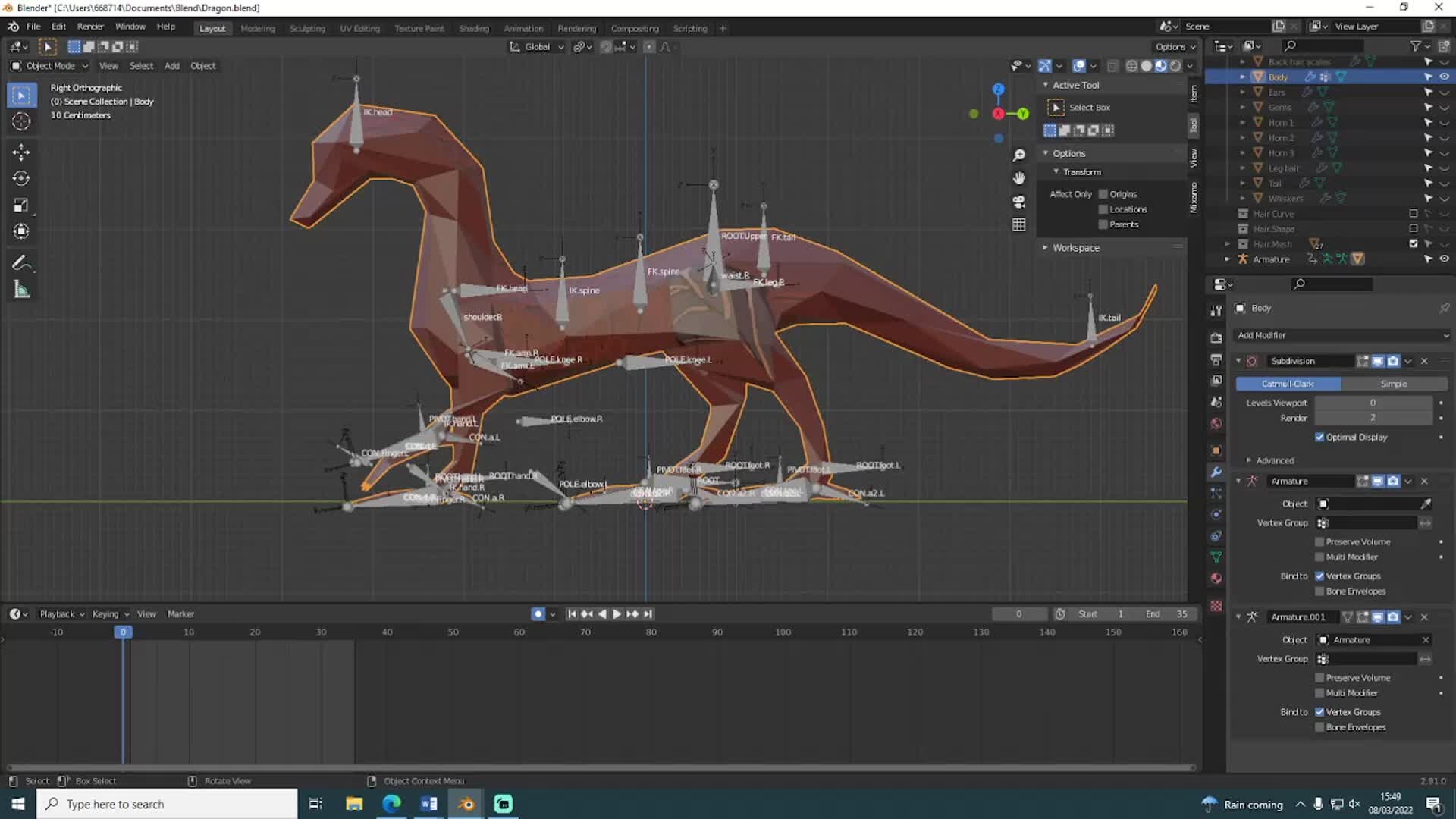ArtStation - Dragon Walk cycle