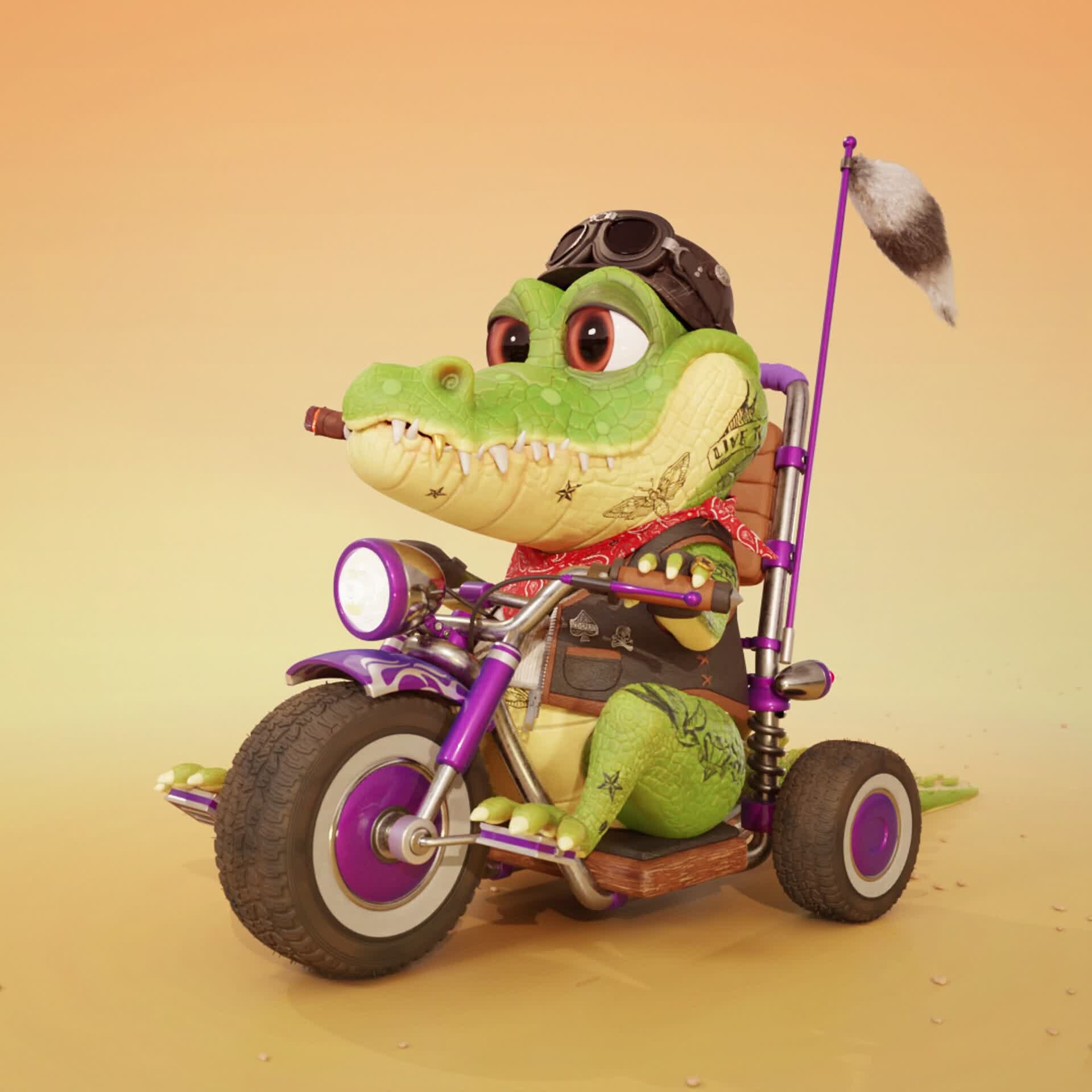 ArtStation - Biker-Croc 🐊