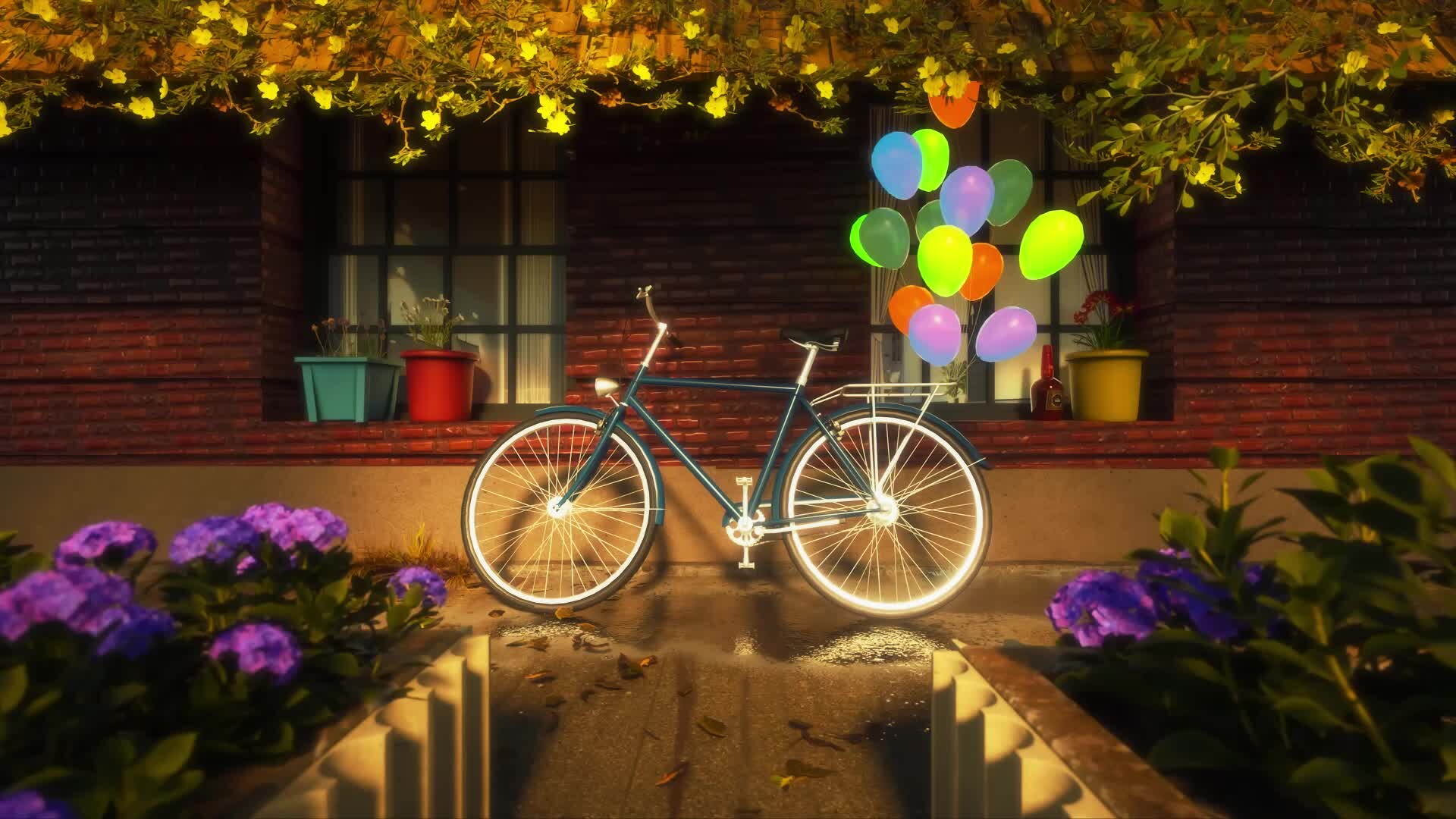 ArtStation - sunset bike