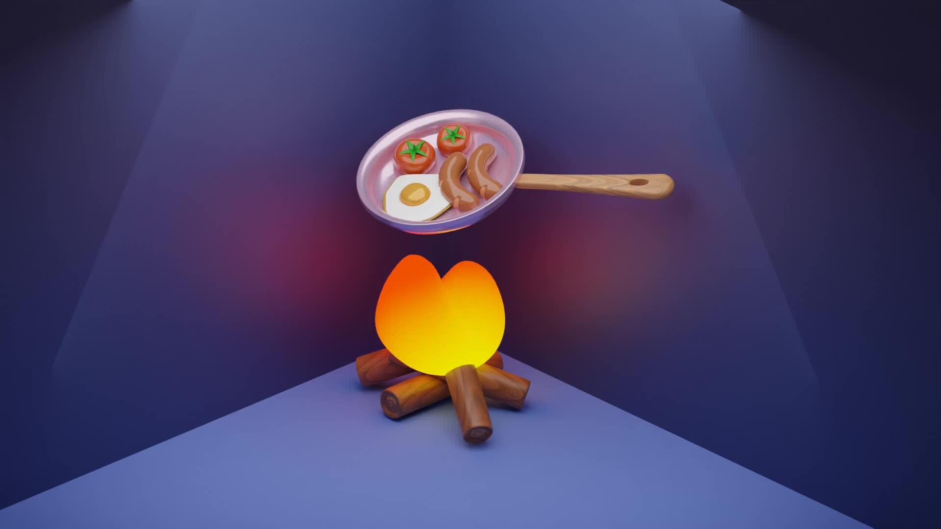 ArtStation - Campfire Animation 3D Model