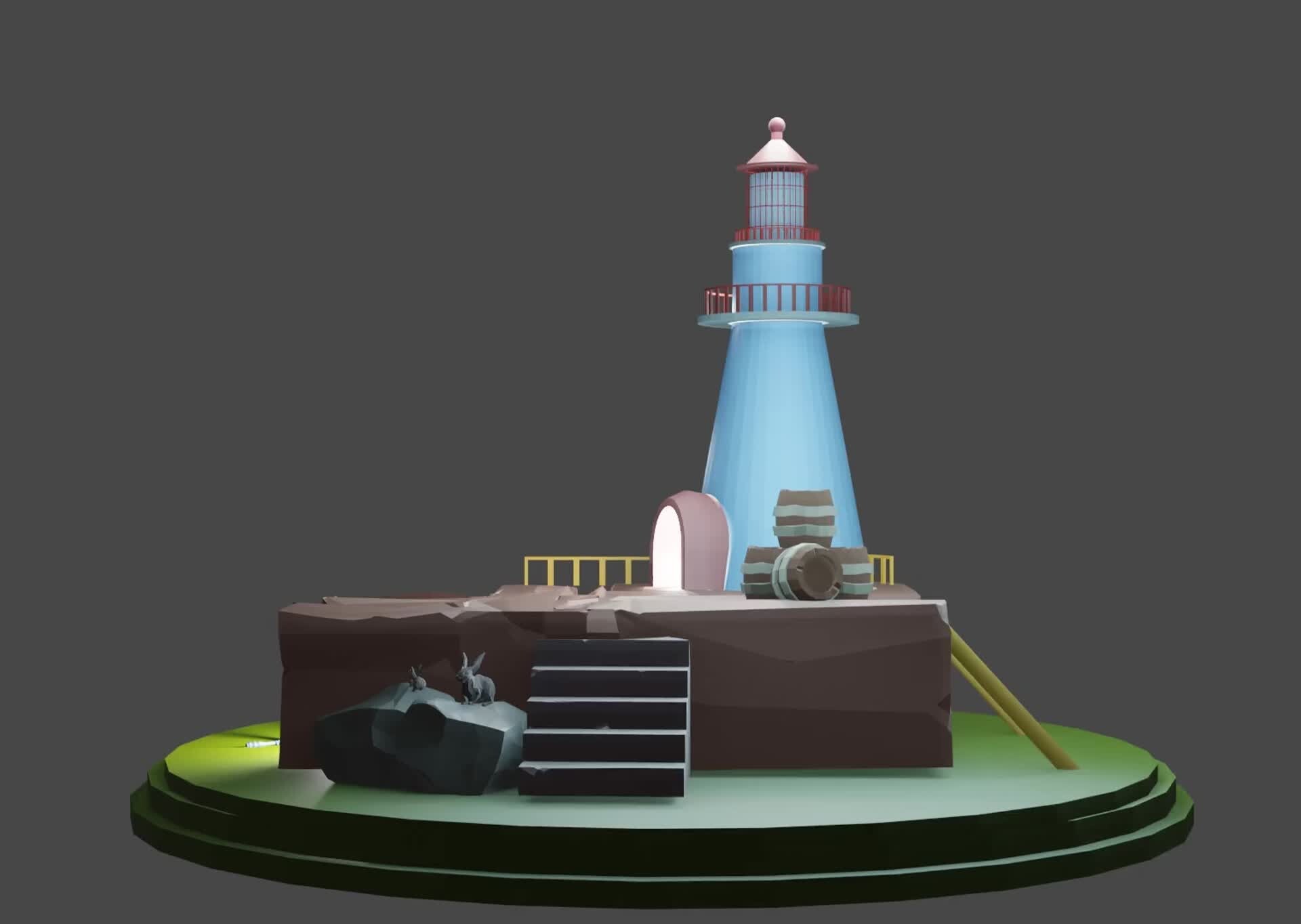 ArtStation - 3d lighthouse