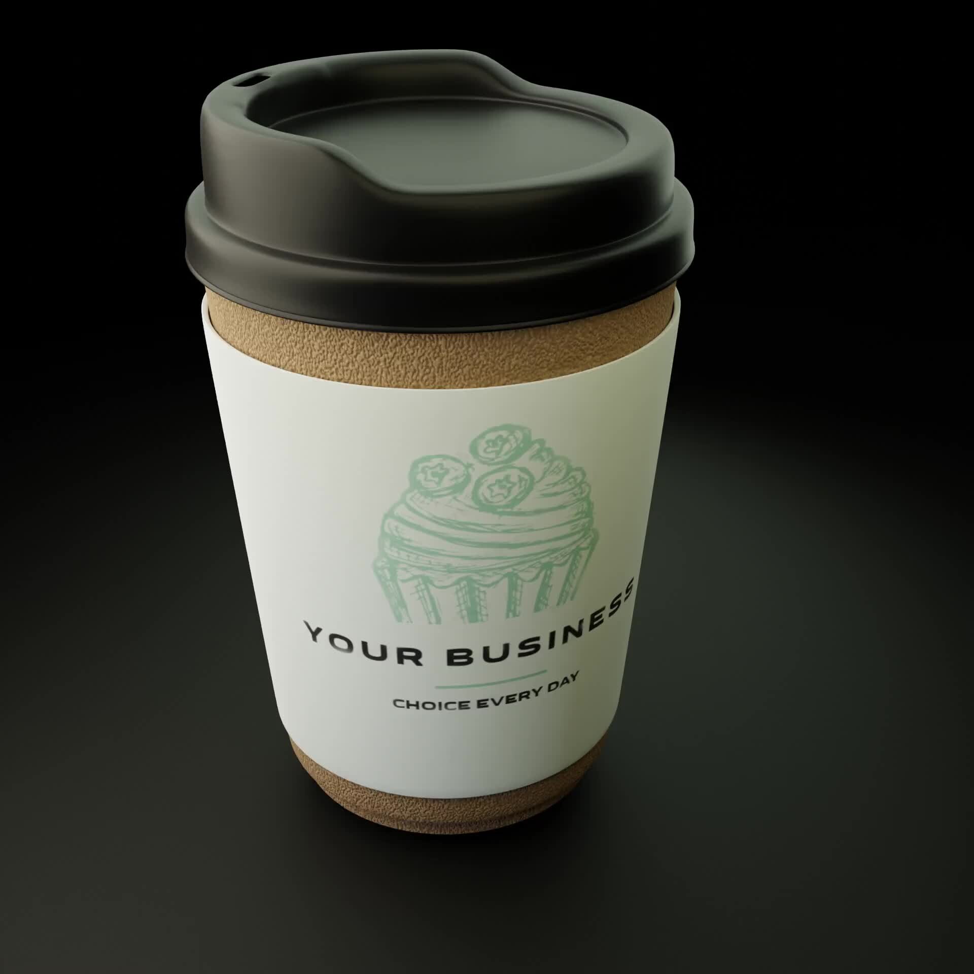 ArtStation - Advertising coffee cup