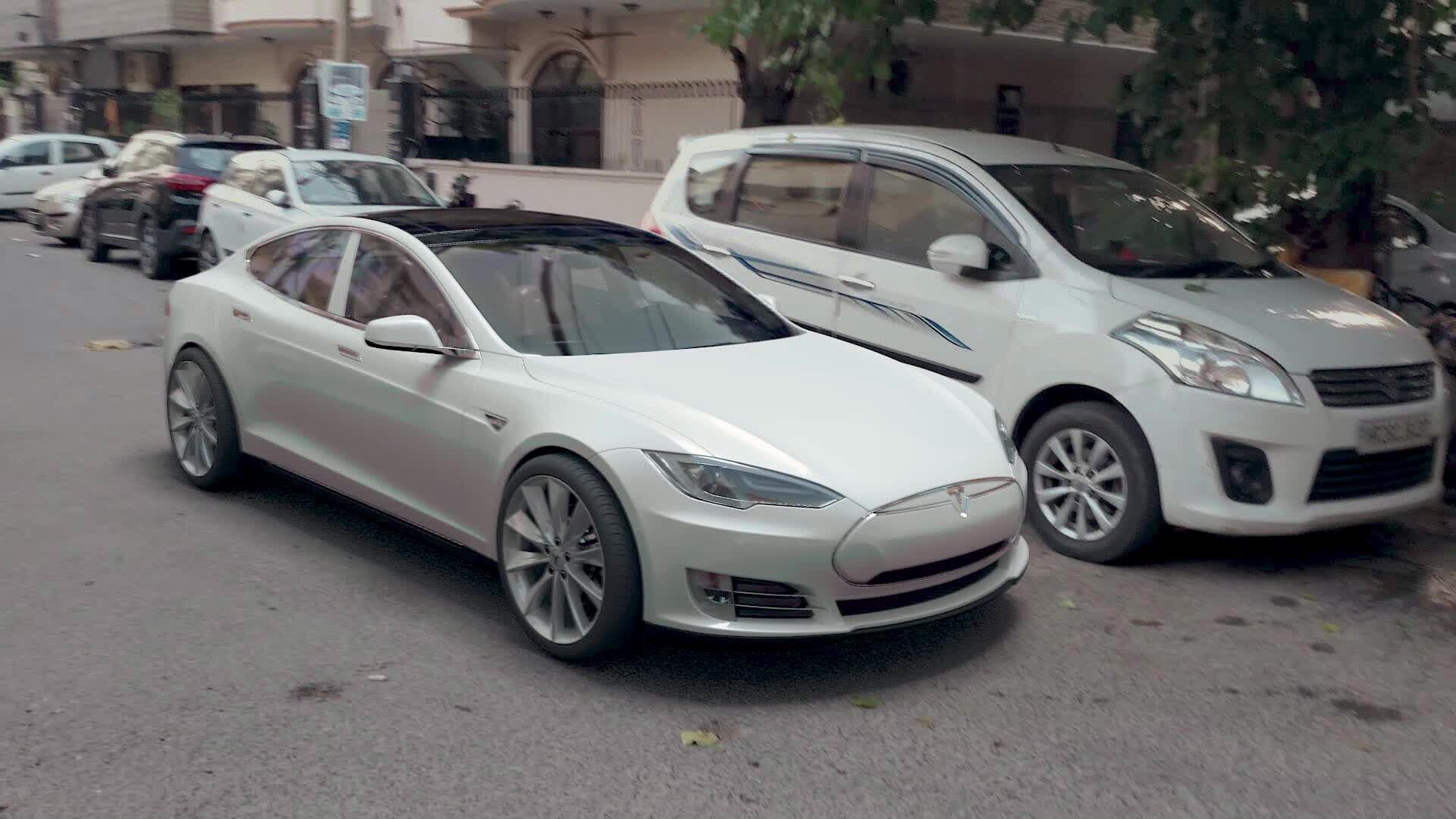 ArtStation - 3d Car composited in real footage.