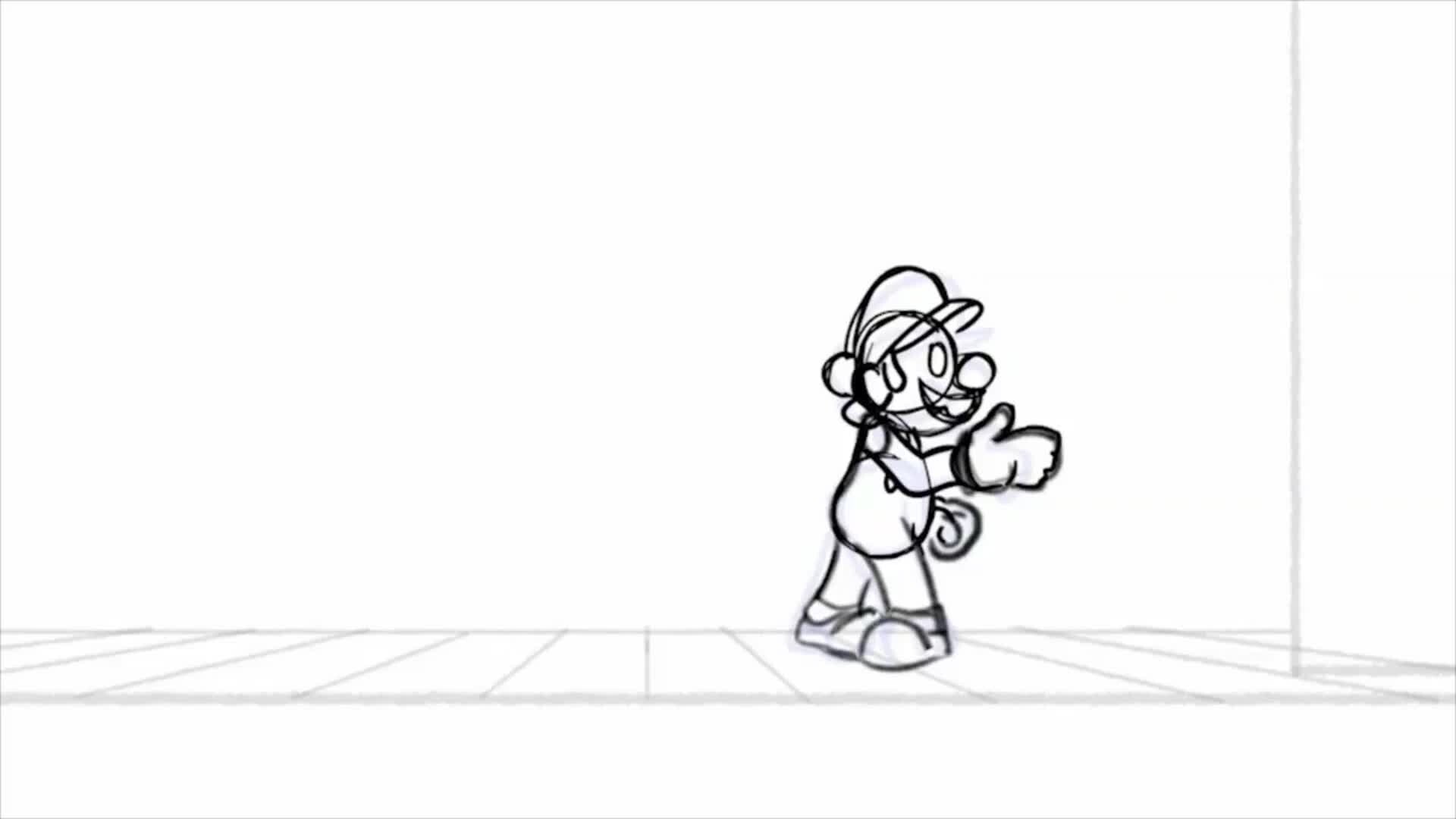 ArtStation - Moonwalking Super Mario