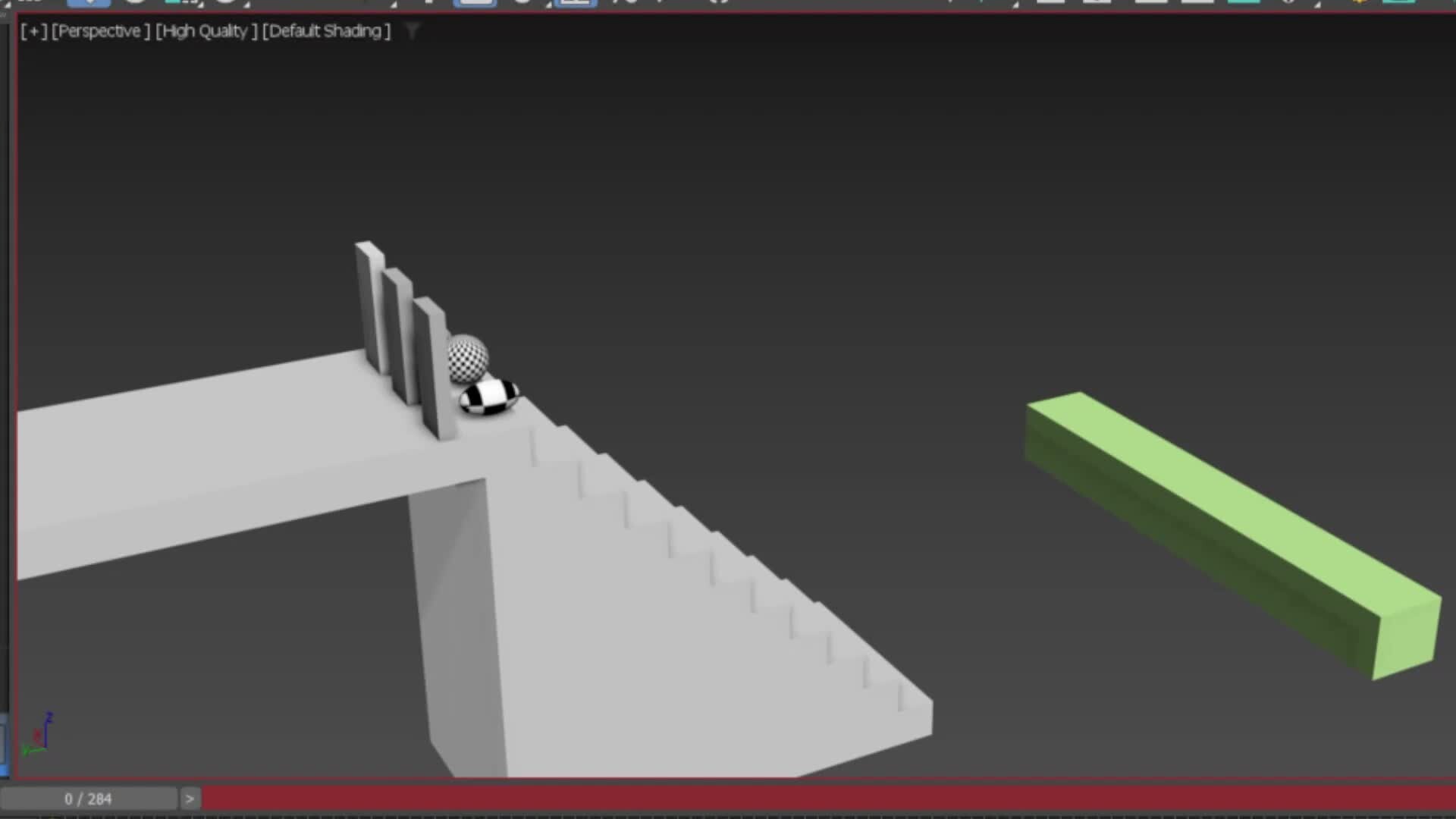 ArtStation - Balls Bouncing Down Stairs