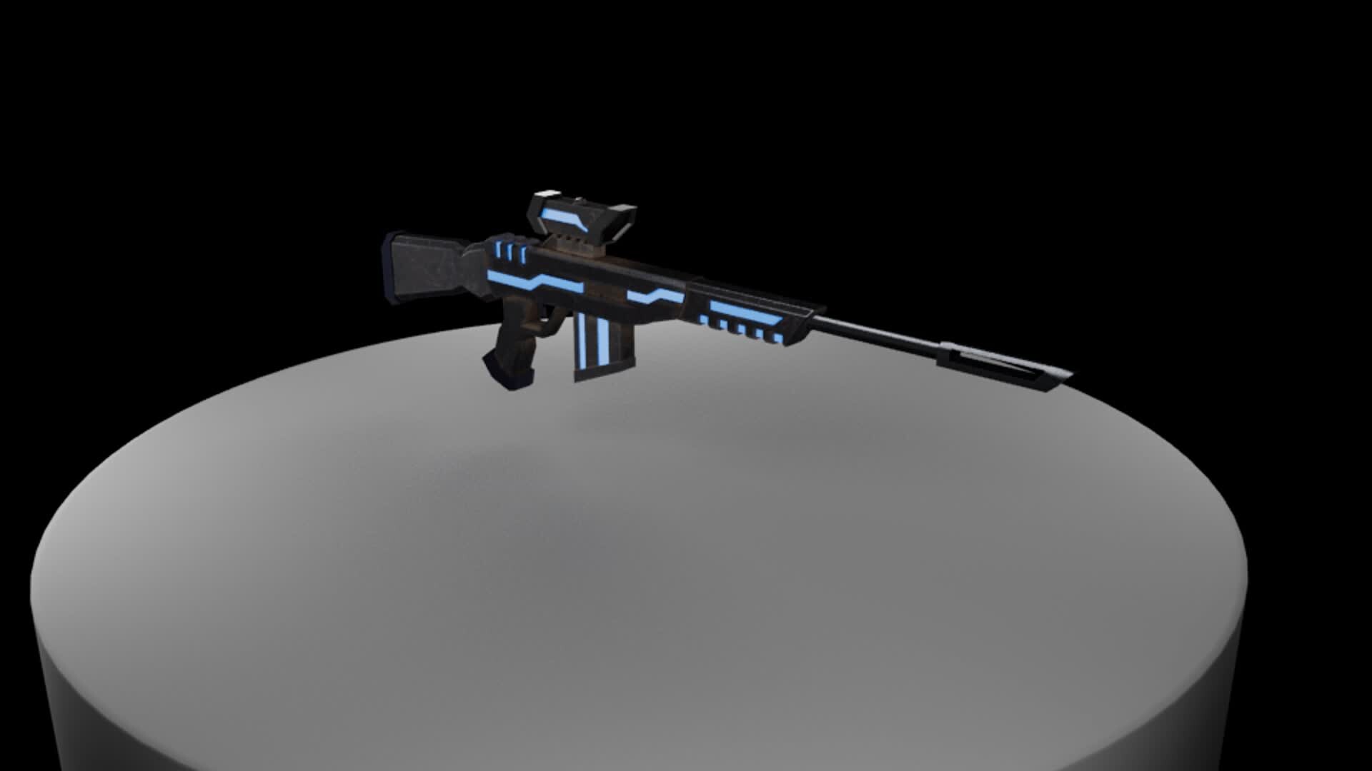 ArtStation - Cyberpunk Rifle