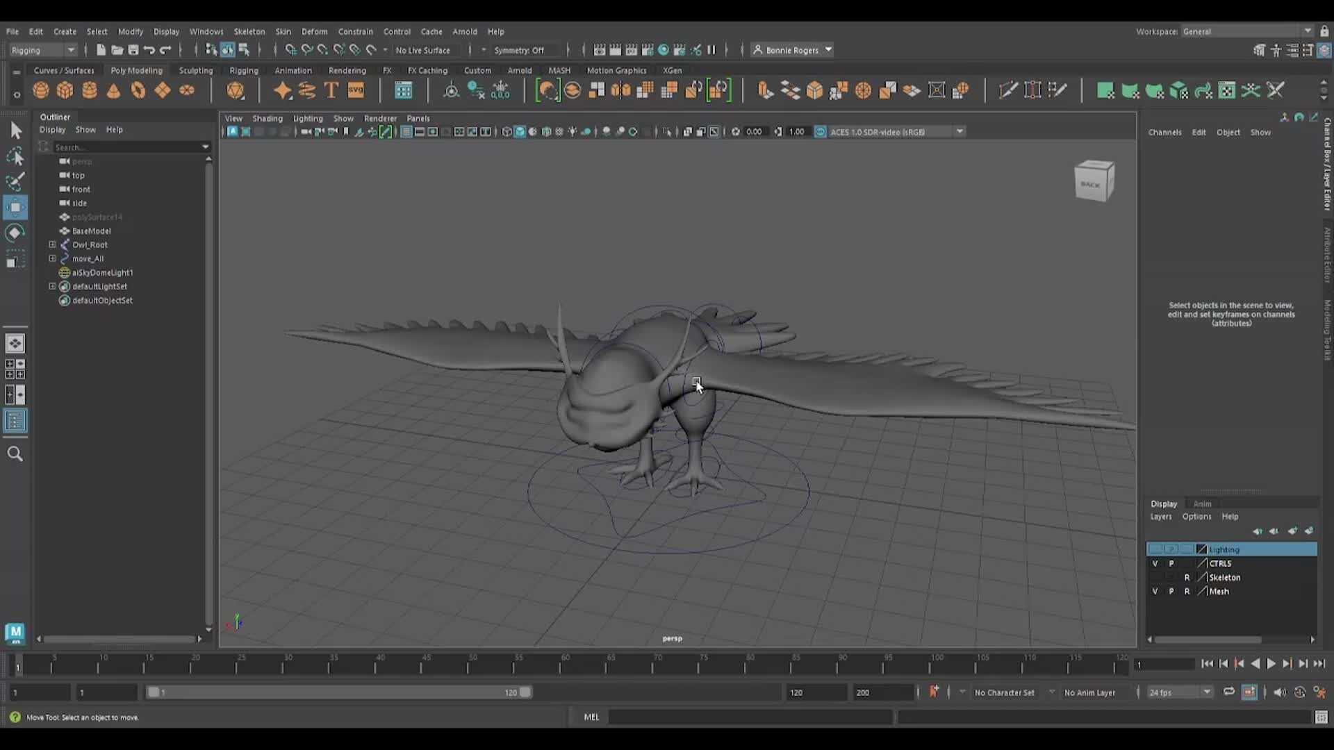 ArtStation - Demo Owl Rig