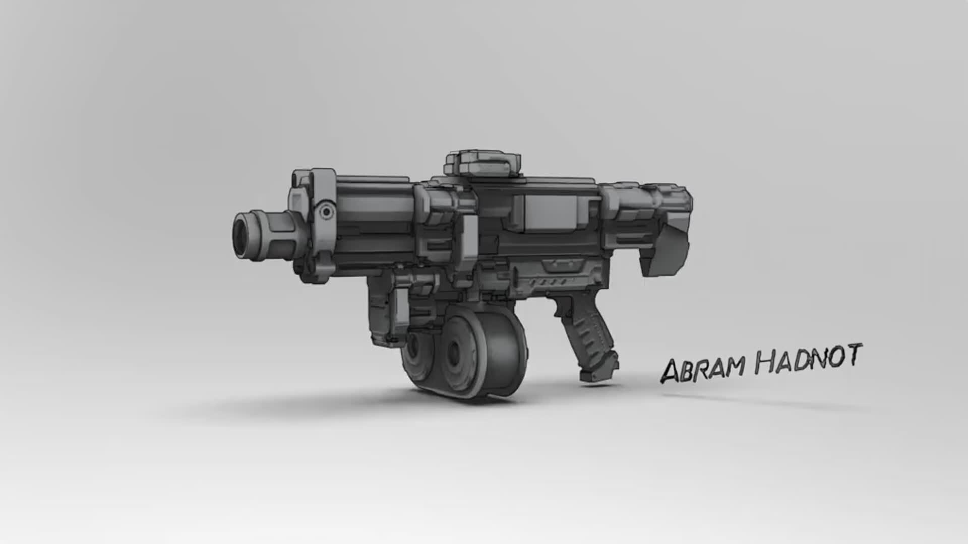 ArtStation - MG9 Compact Machine Gun