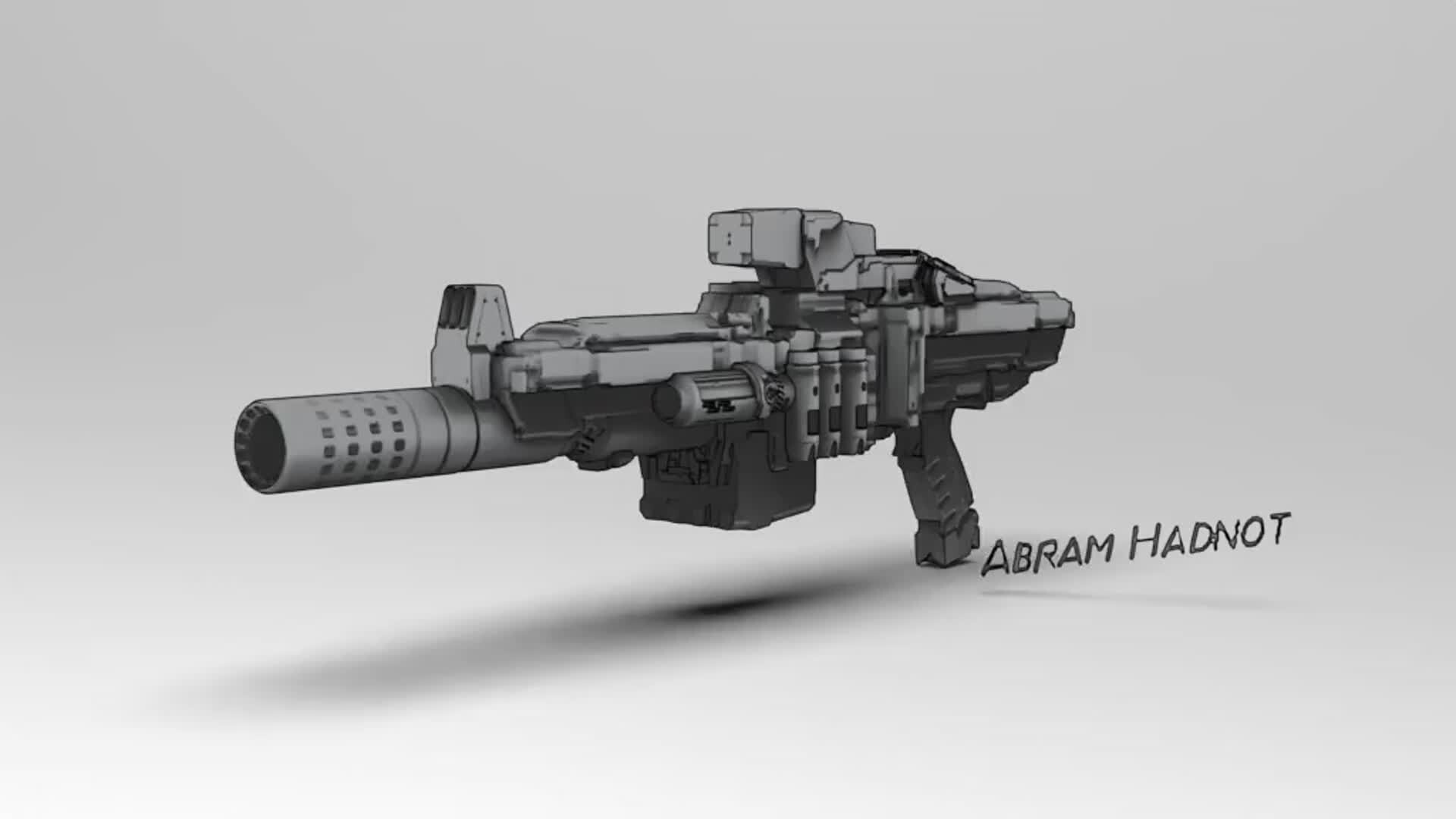 ArtStation - MG12 Mecha Assault Shotgun