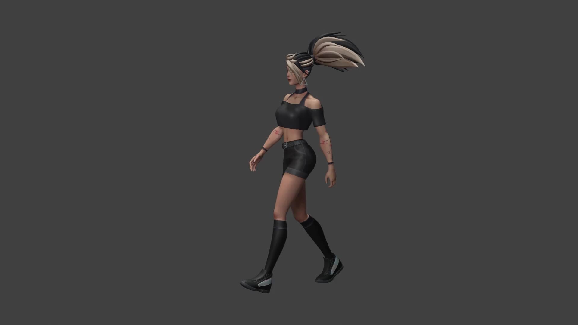ArtStation - Akali walk cycle