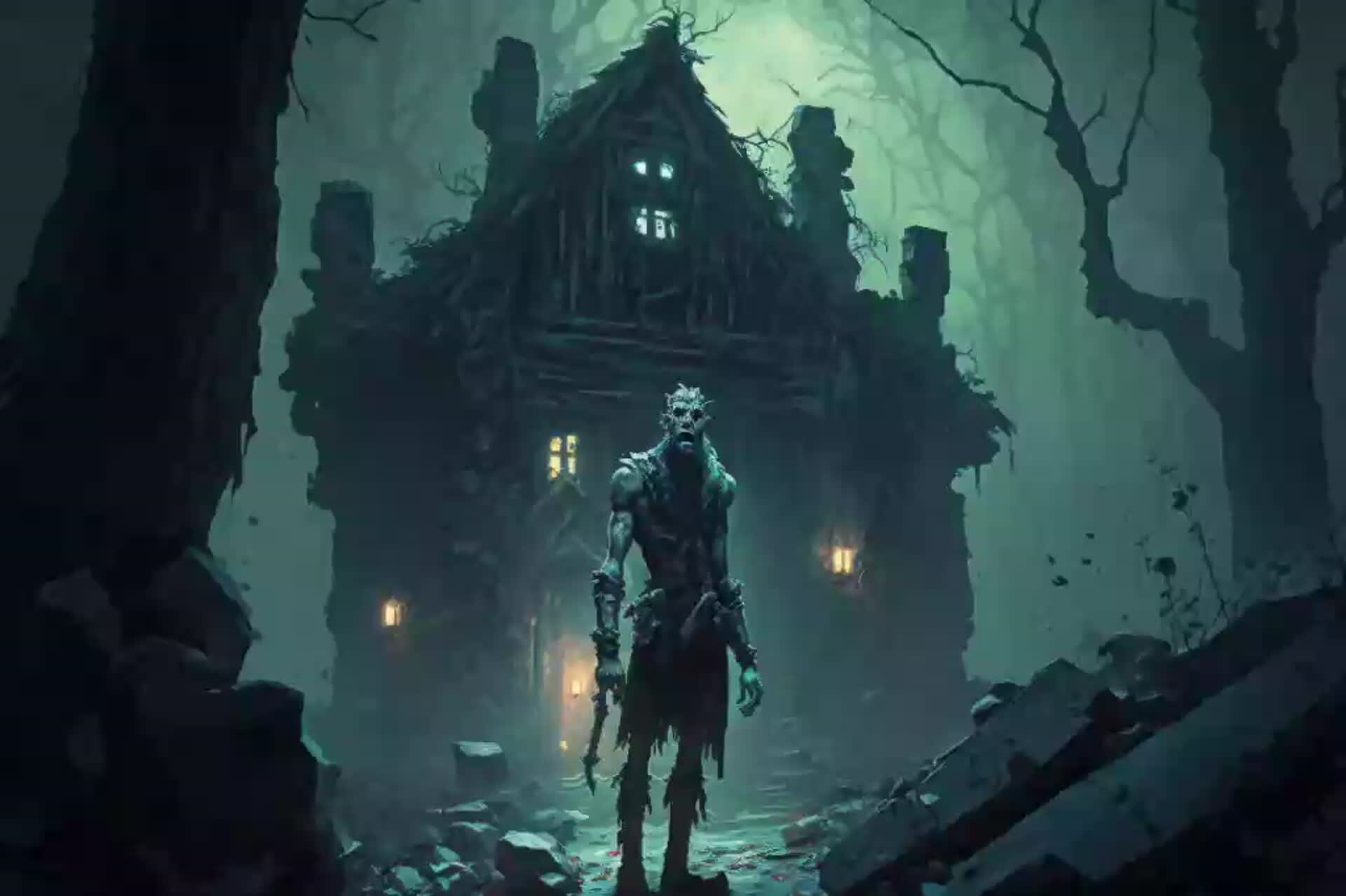 ArtStation - Zombie guarding the house