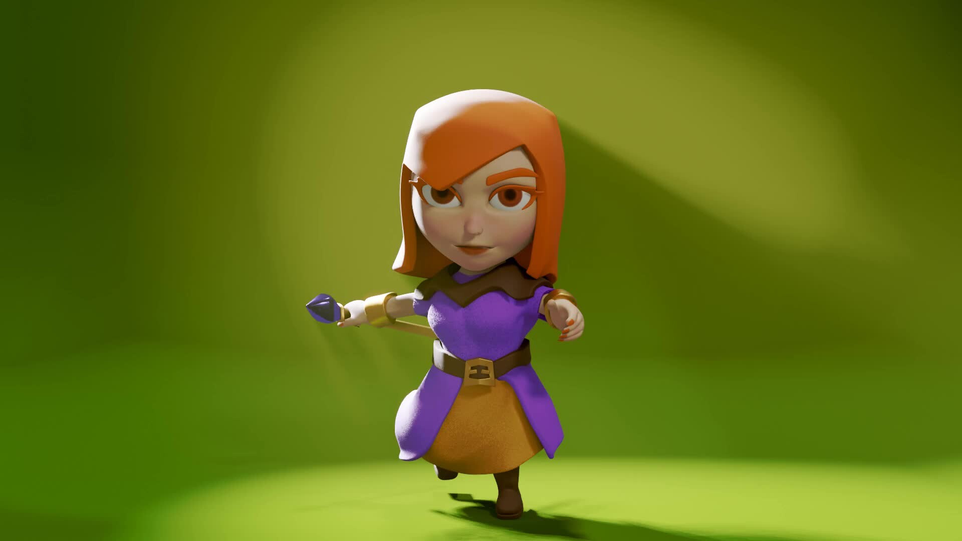 ArtStation - Stylized Spell Caster Girl 🧙‍♀️