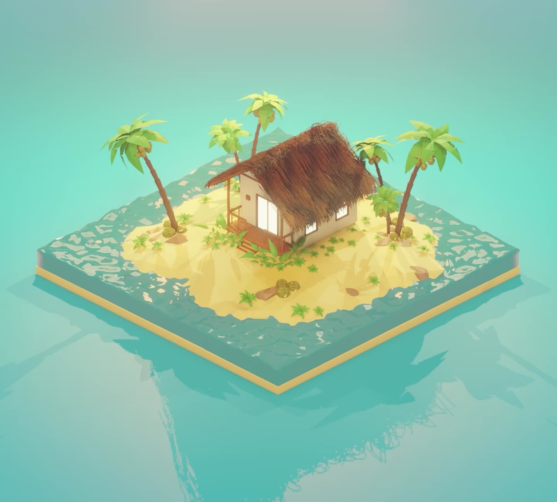 ArtStation - Island Hut