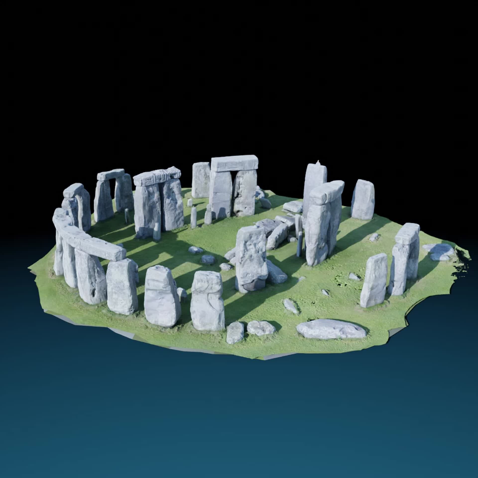 ArtStation - Stonehenge - 3D Model for National Geographic Cover Story