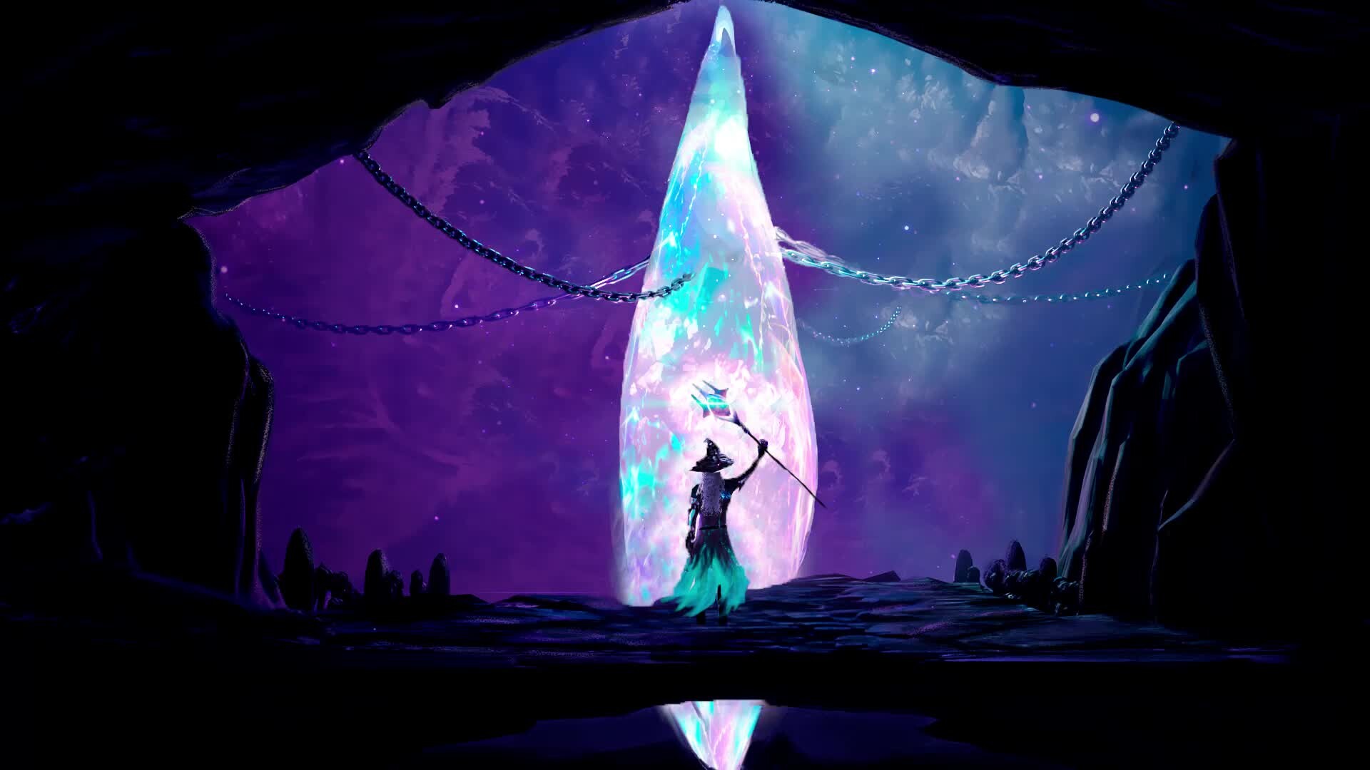 ArtStation - Merlin girl and Crystal desire