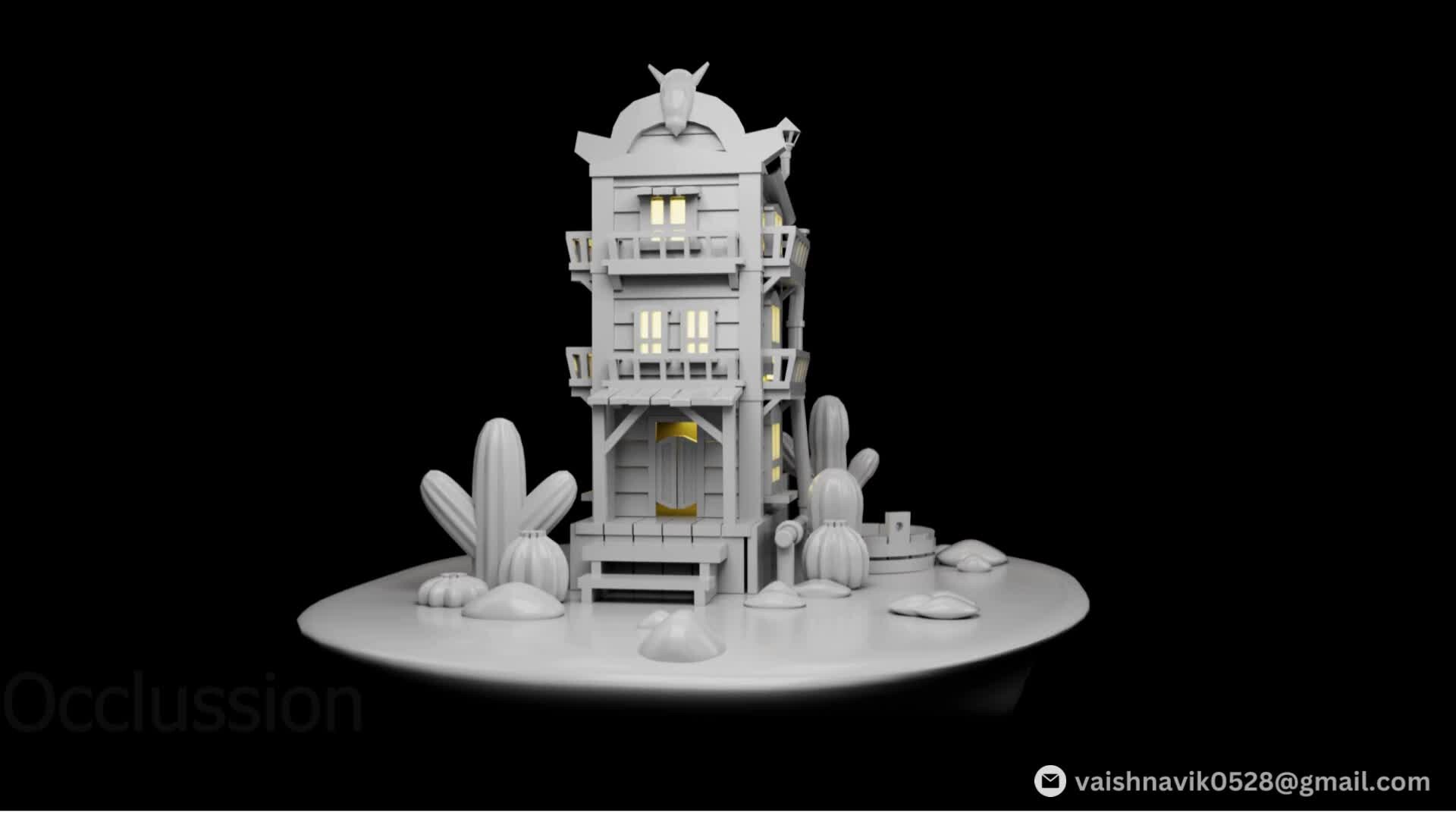 ArtStation - 3D BG MODELLING IN AUTODESK MAYA