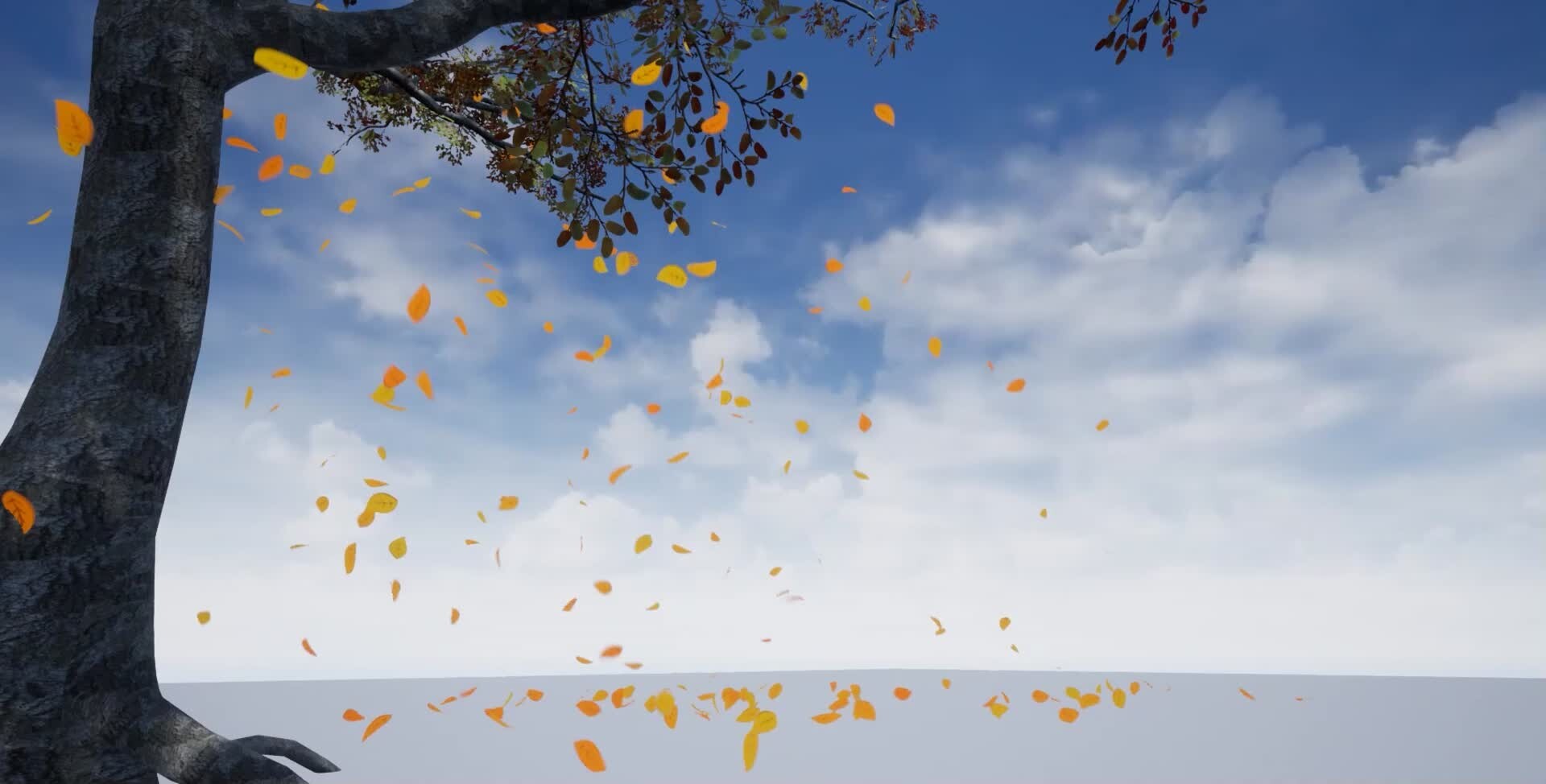 ArtStation - Falling leaves