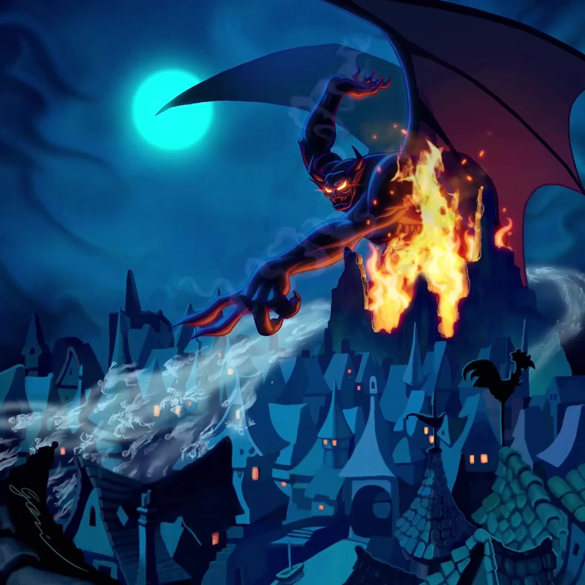 ArtStation - Chernabog - Test for Disney Lorcana card game, made with ...