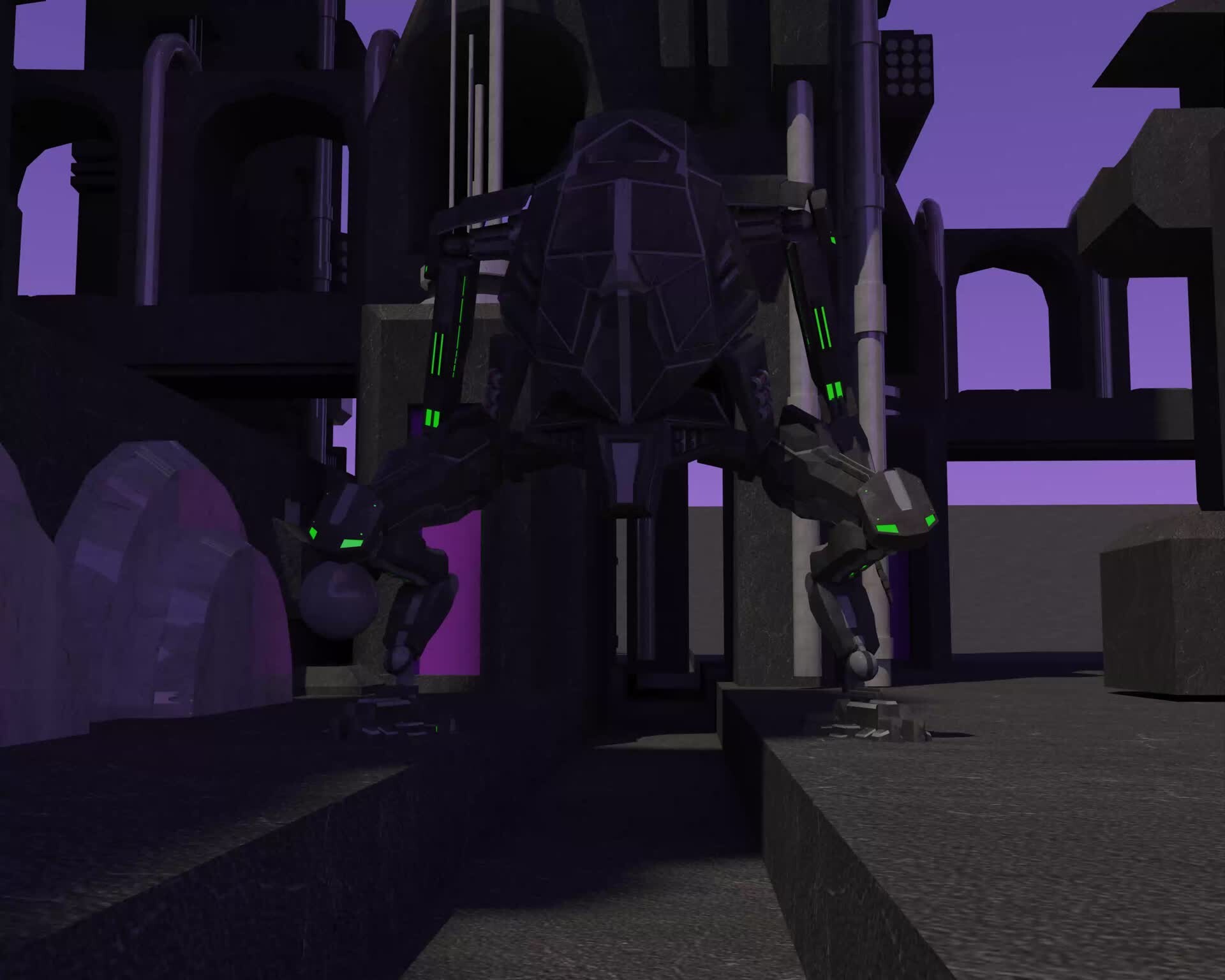 ArtStation - Mech Ignition and Walk Cycle