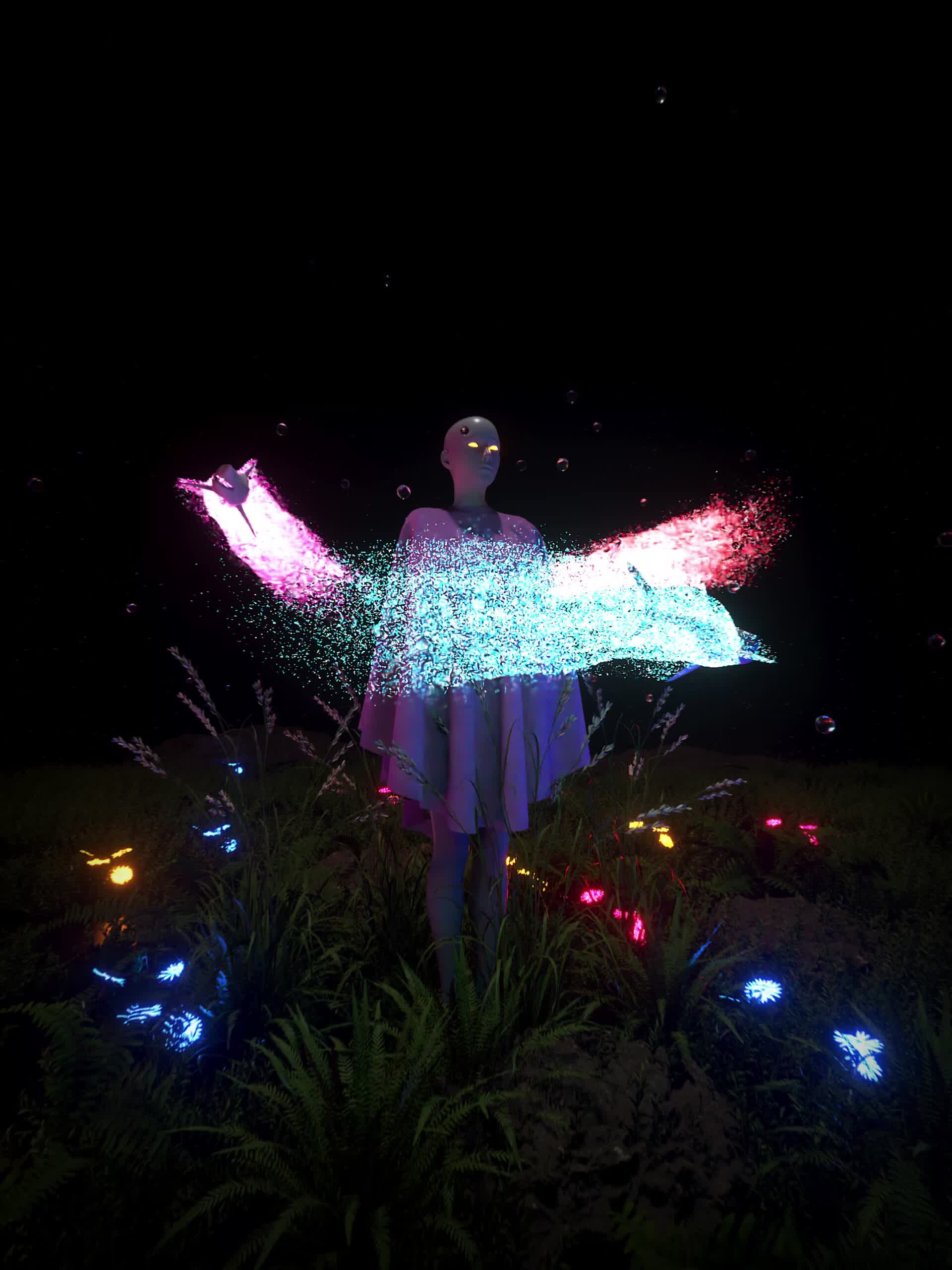 ArtStation - sharks and particles