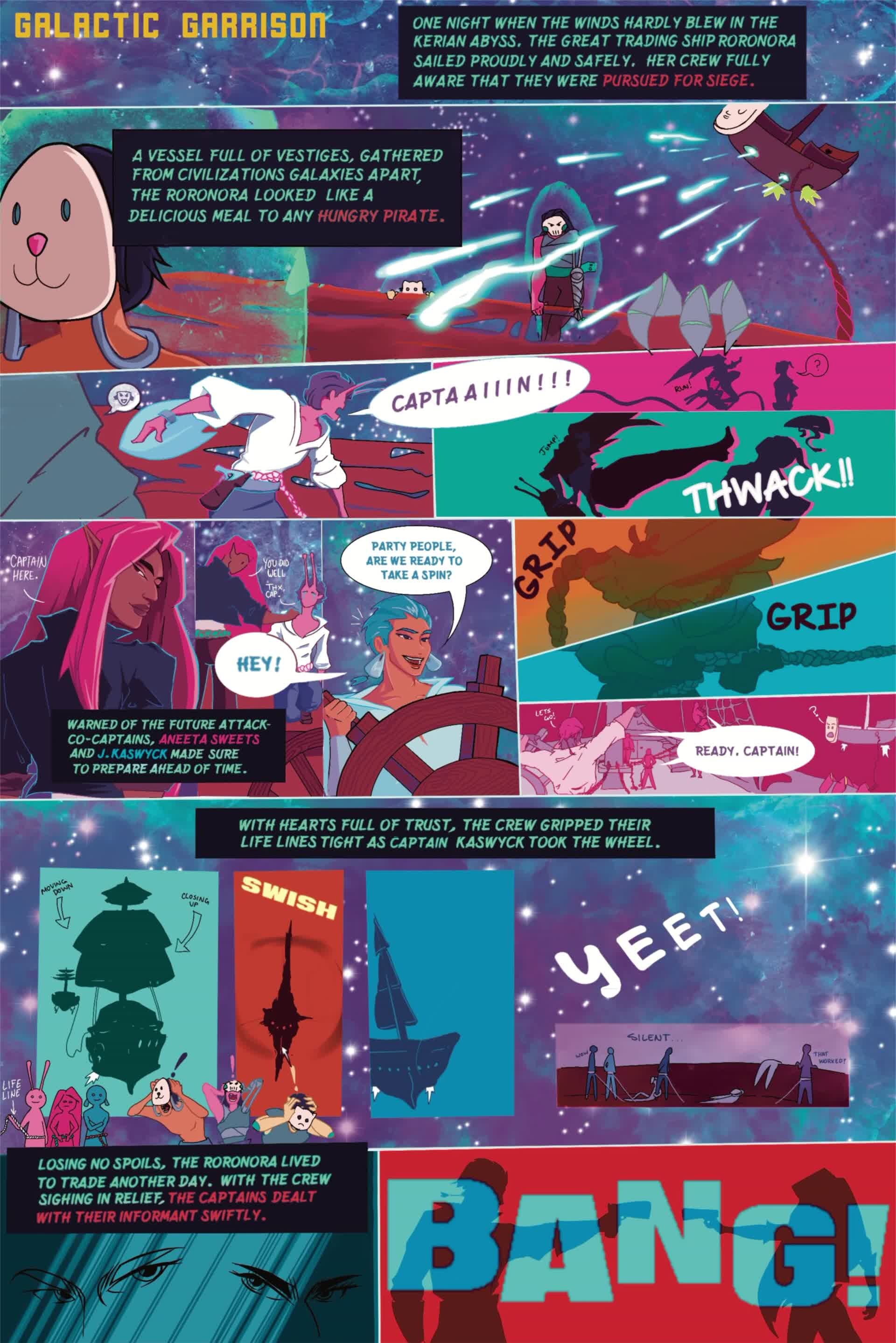 ArtStation - Moving comic: Galactic Garrison pages 1&2