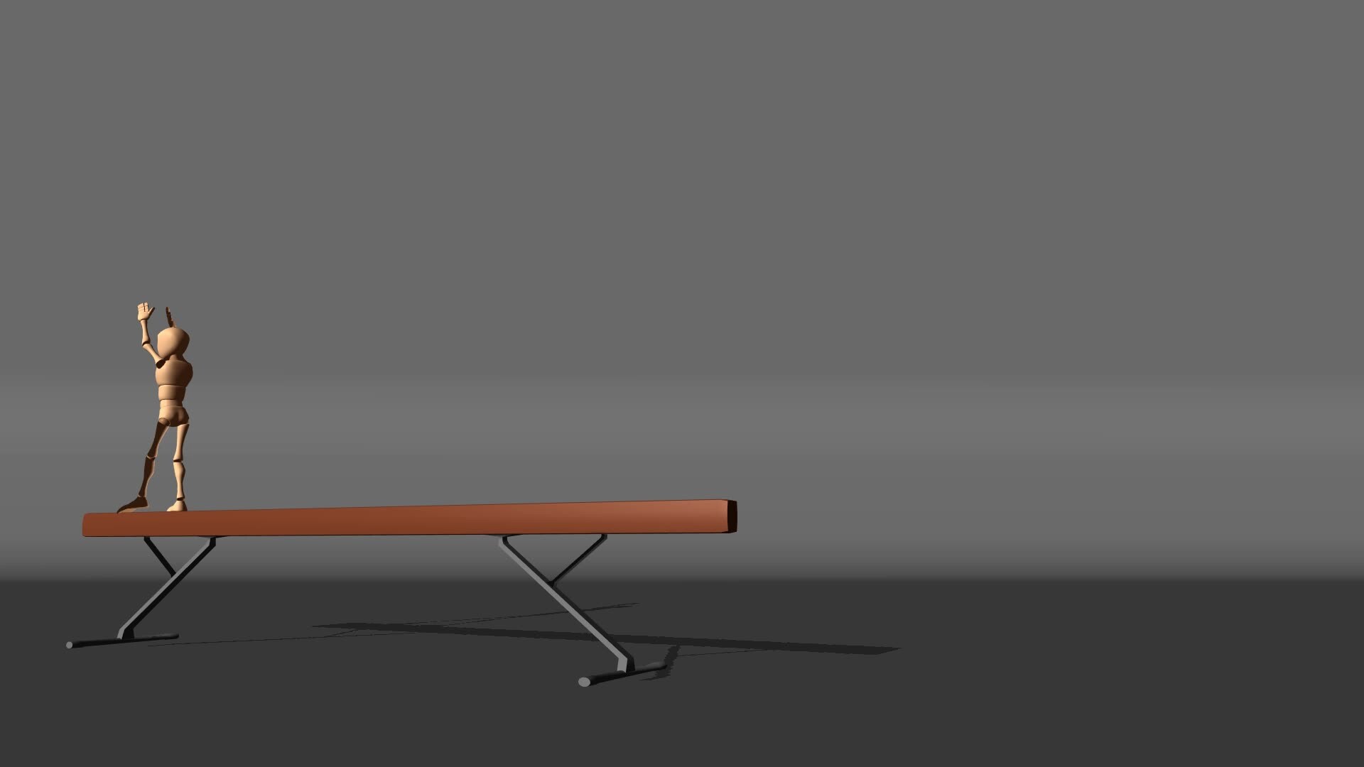 ArtStation - Balancing Beam 3D animation