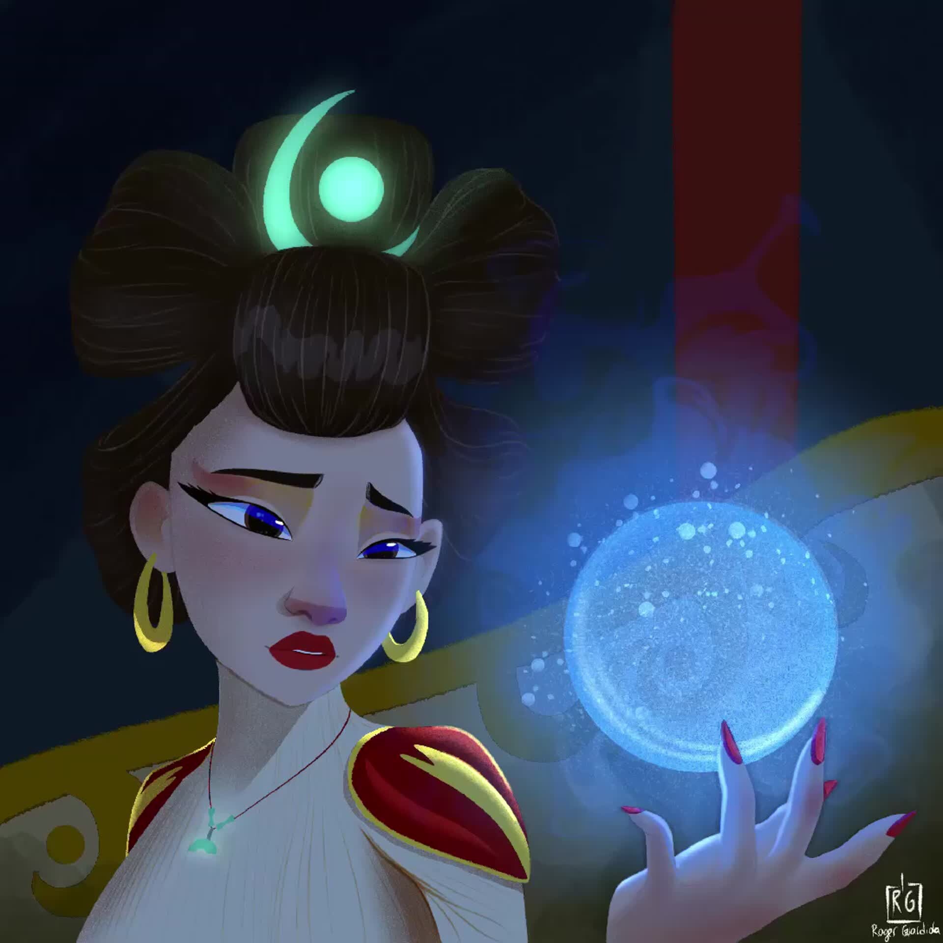ArtStation - Chang'e from Over The Moon (Video Process)