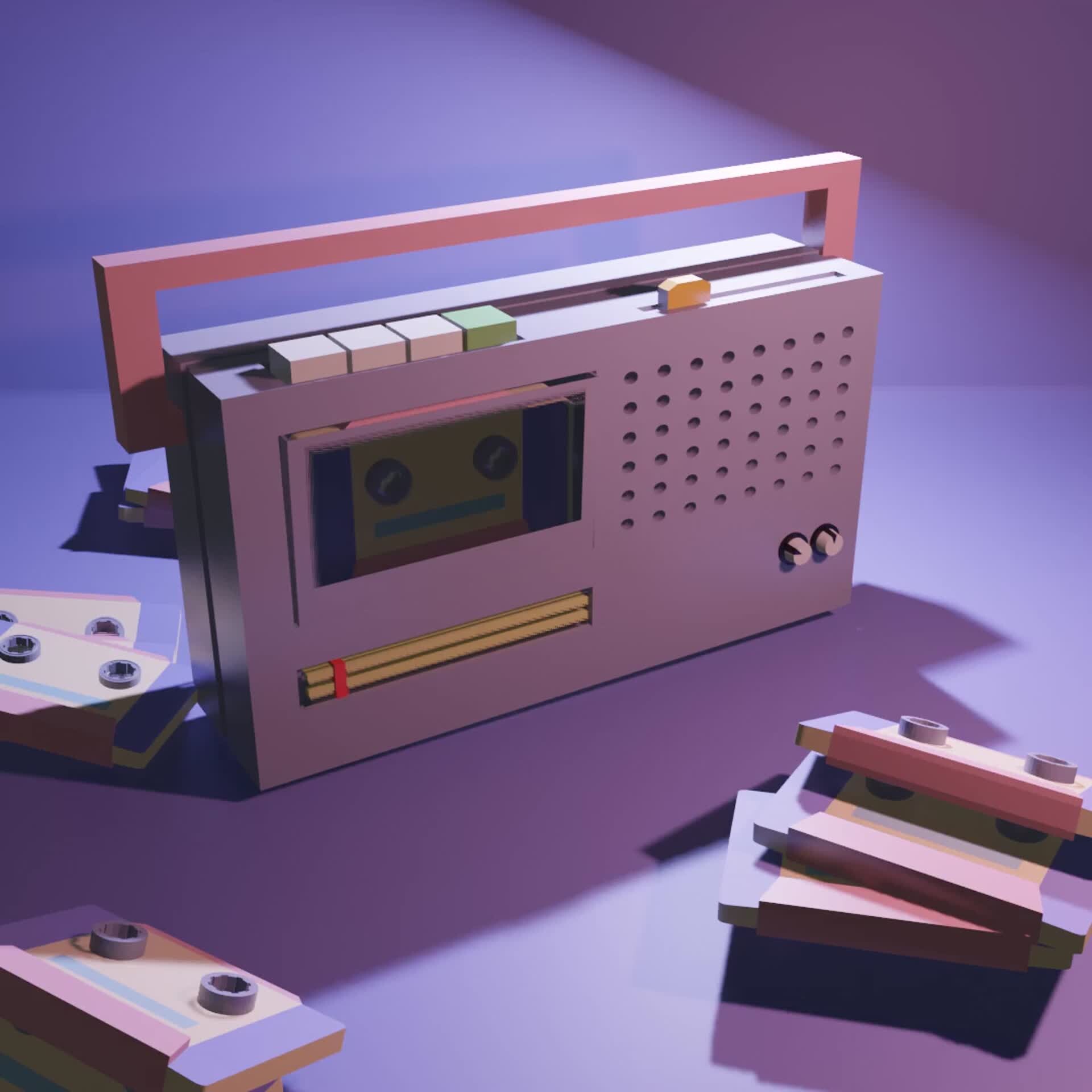 ArtStation - Cassette Tape Animation *volume*