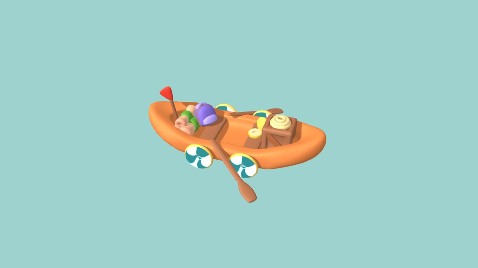 ArtStation - Stylised Boat