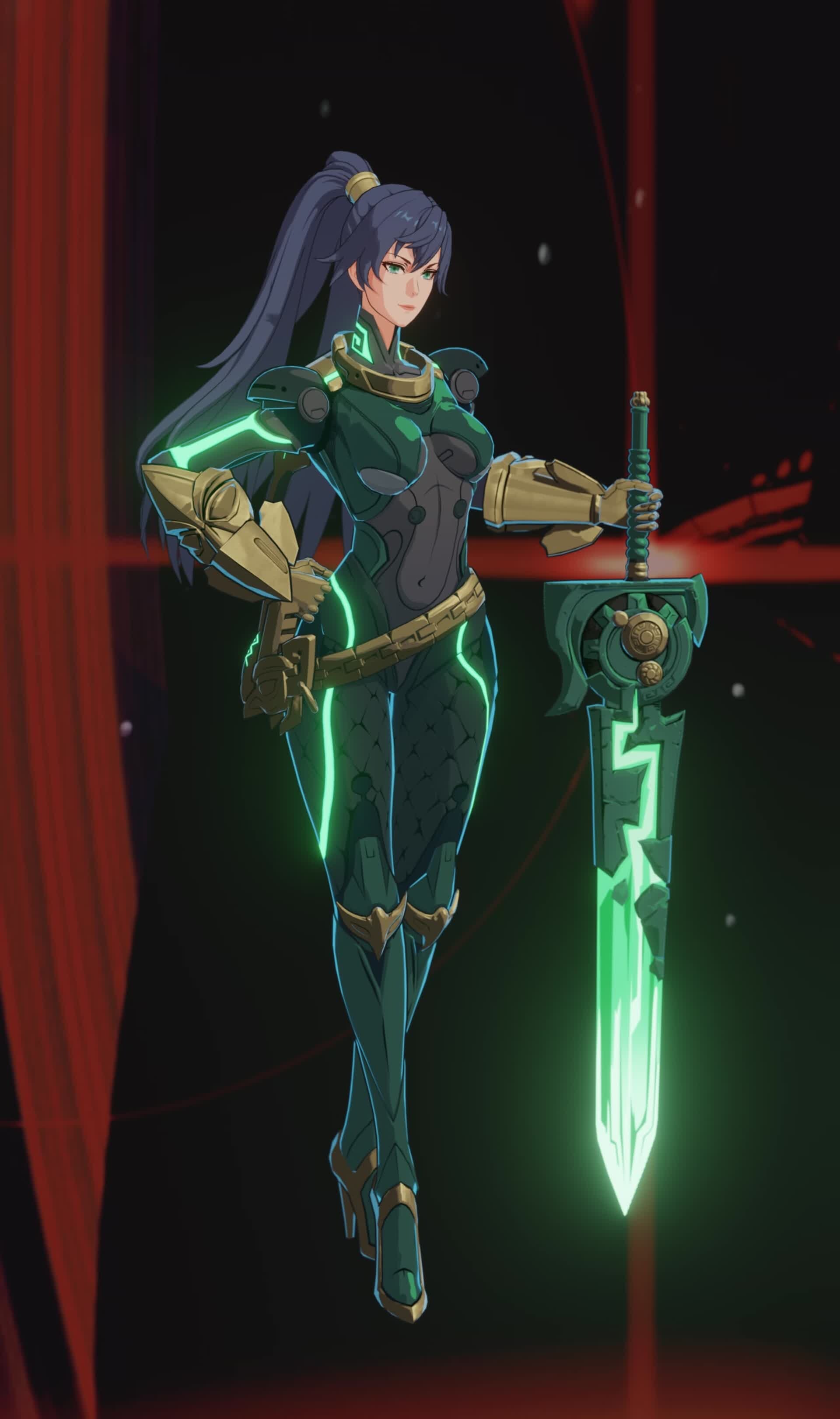 ArtStation - Female swordsmen npr+pbr