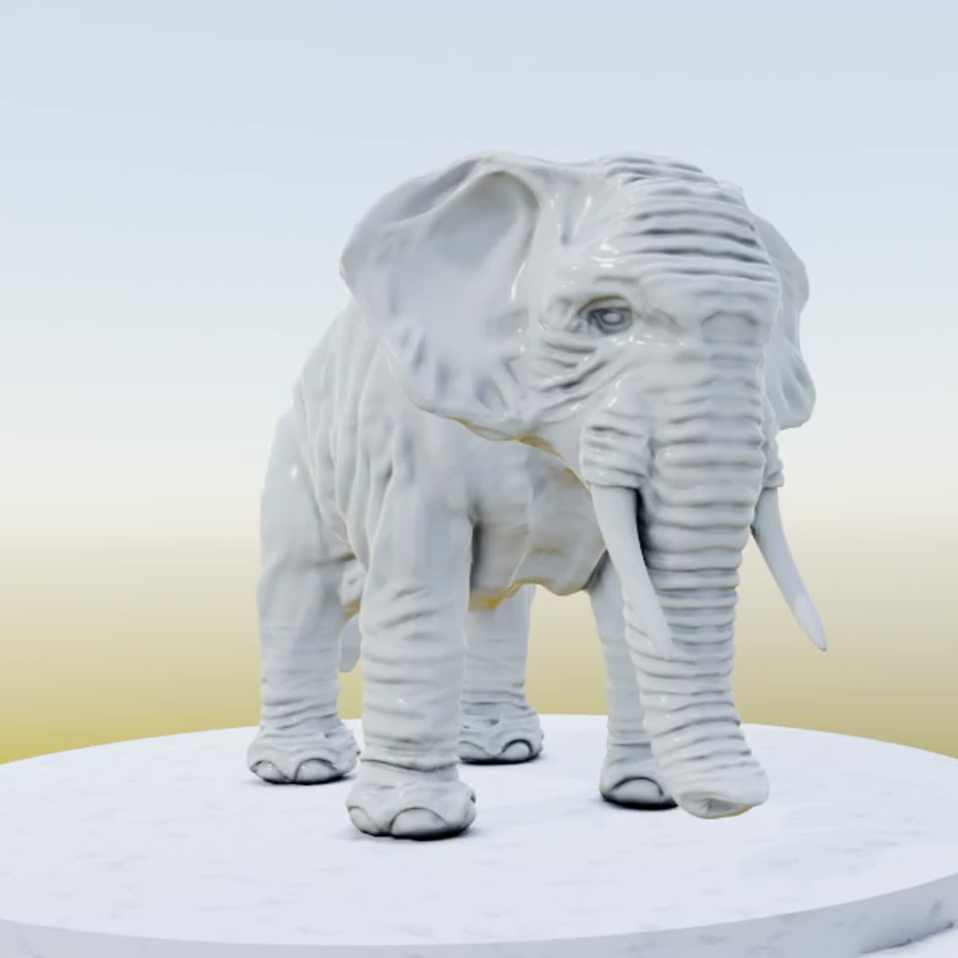 ArtStation - Elephant Sculpture