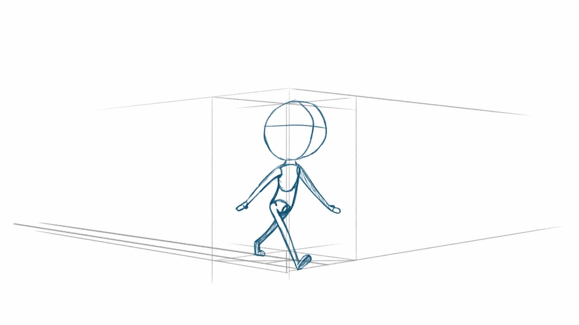 ArtStation - Rough 3QWalk cycle