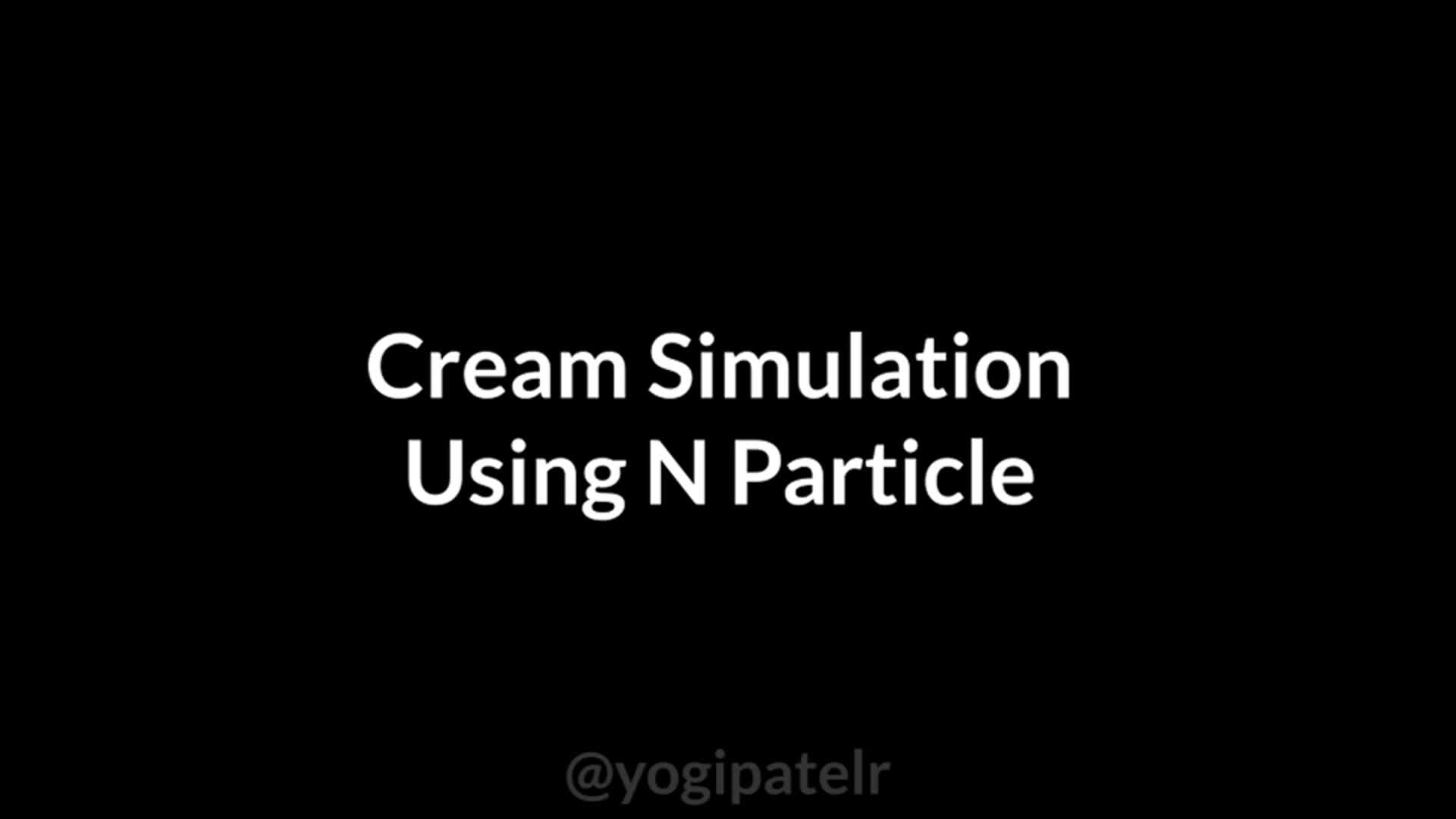 ArtStation - Cream Simulation Using N Particle