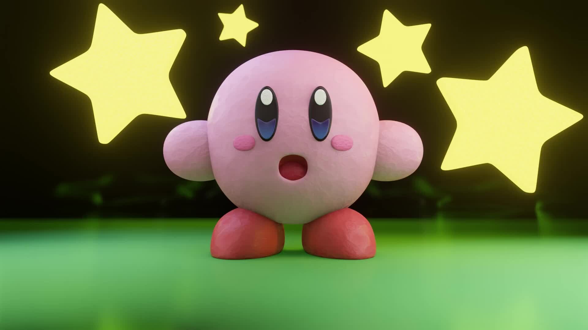 ArtStation - Kirby 3D Clay Animation