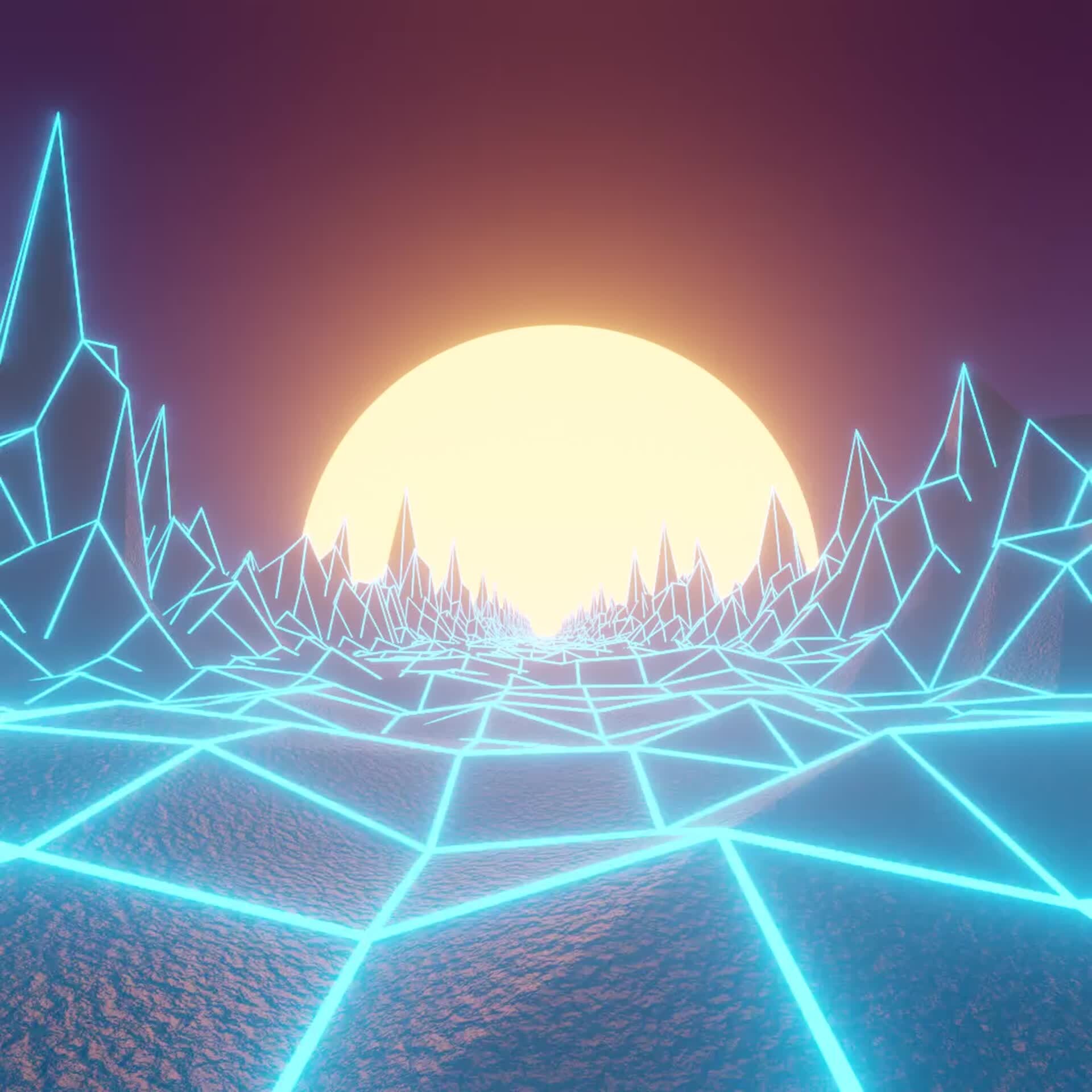 ArtStation - Synthwave Sunset