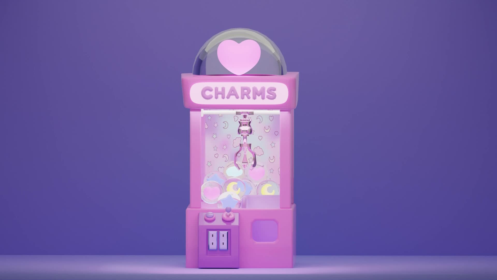 ArtStation - Animated Charms Claw Machine 3D Model