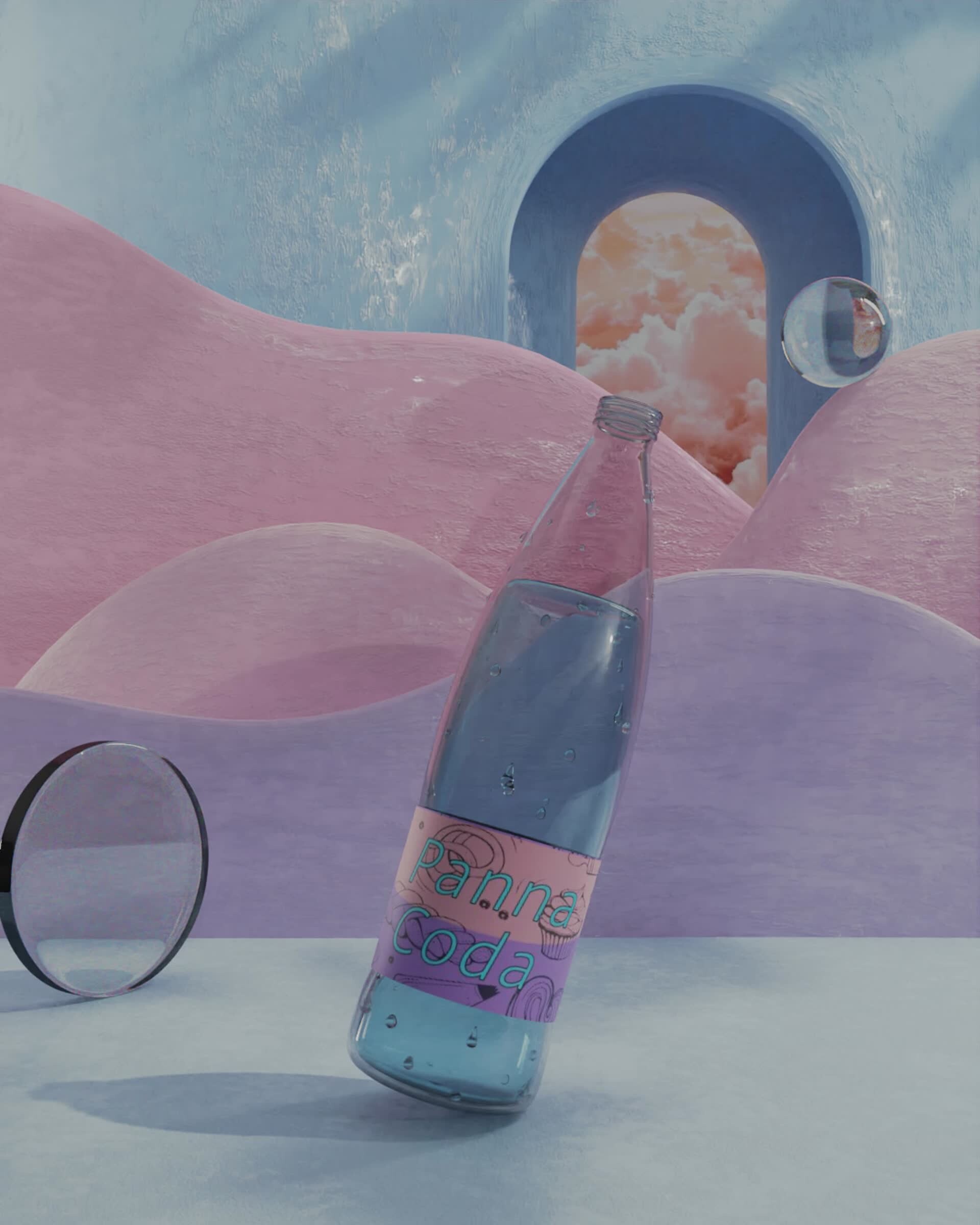 ArtStation - Advertising animation (the name on the bottles is ...