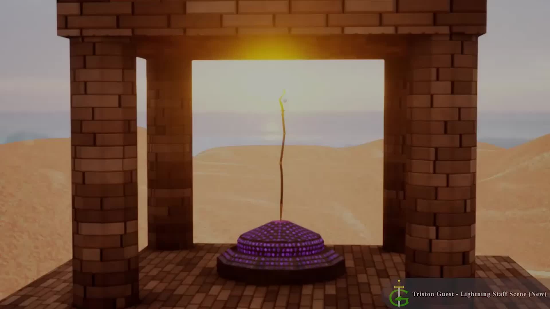 ArtStation - Lightning Staff Temple