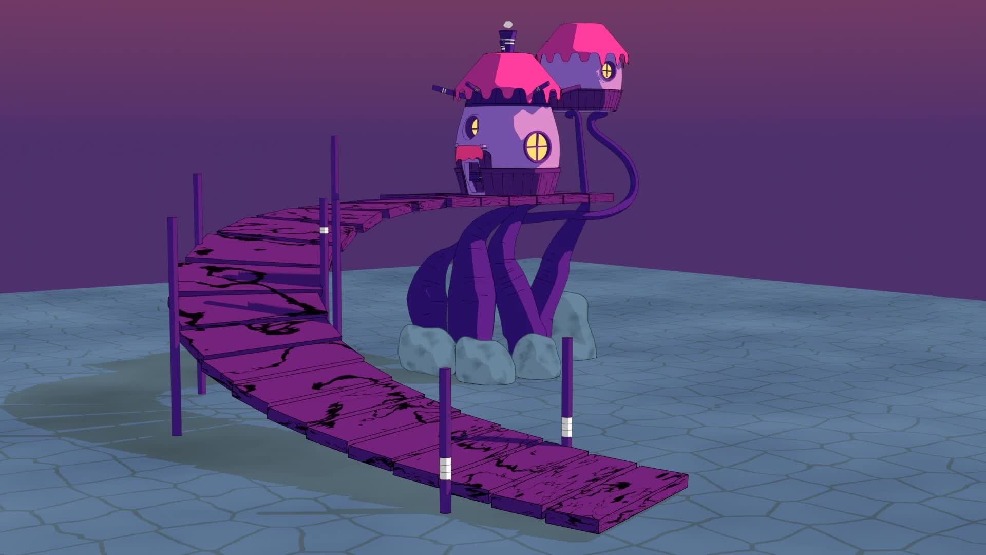 ArtStation - small npr hut