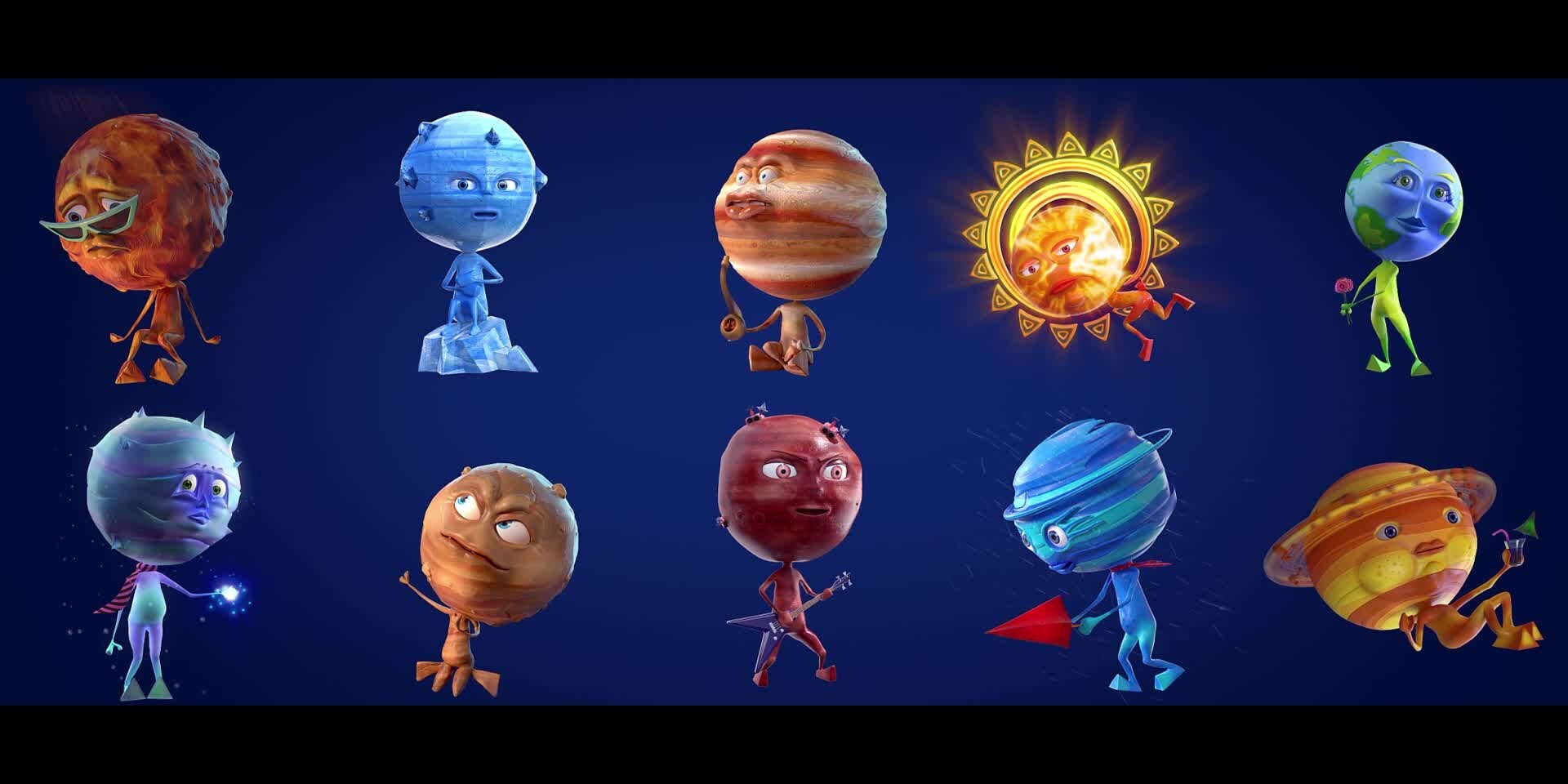ArtStation - Set of 3D symbols animation on Space themed slot