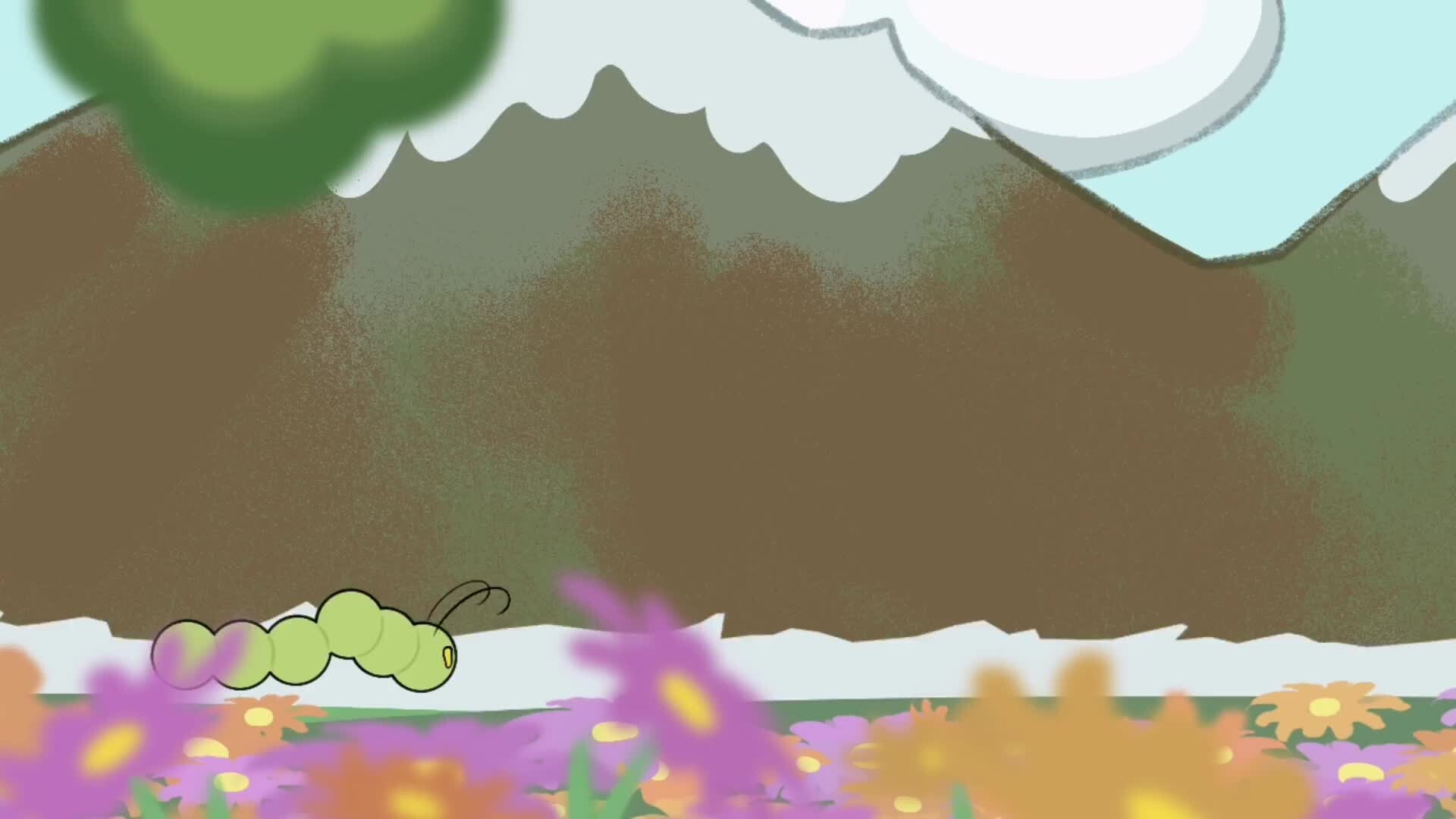 ArtStation - 2D animation of a Caterpillar