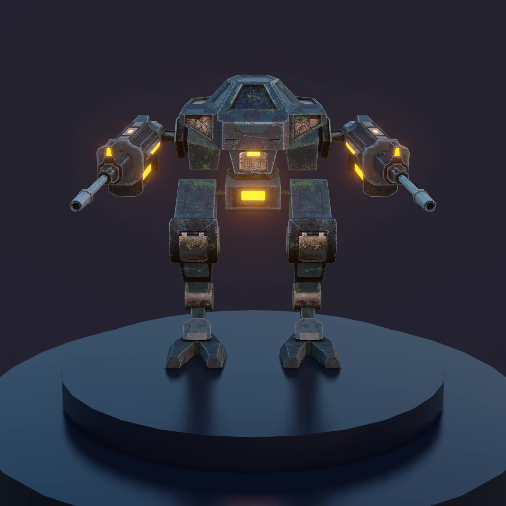 ArtStation - Mech Game Model