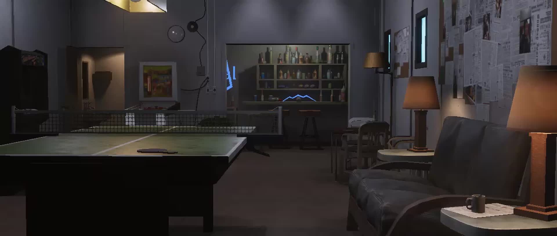 ArtStation - Recreation Room | The thing