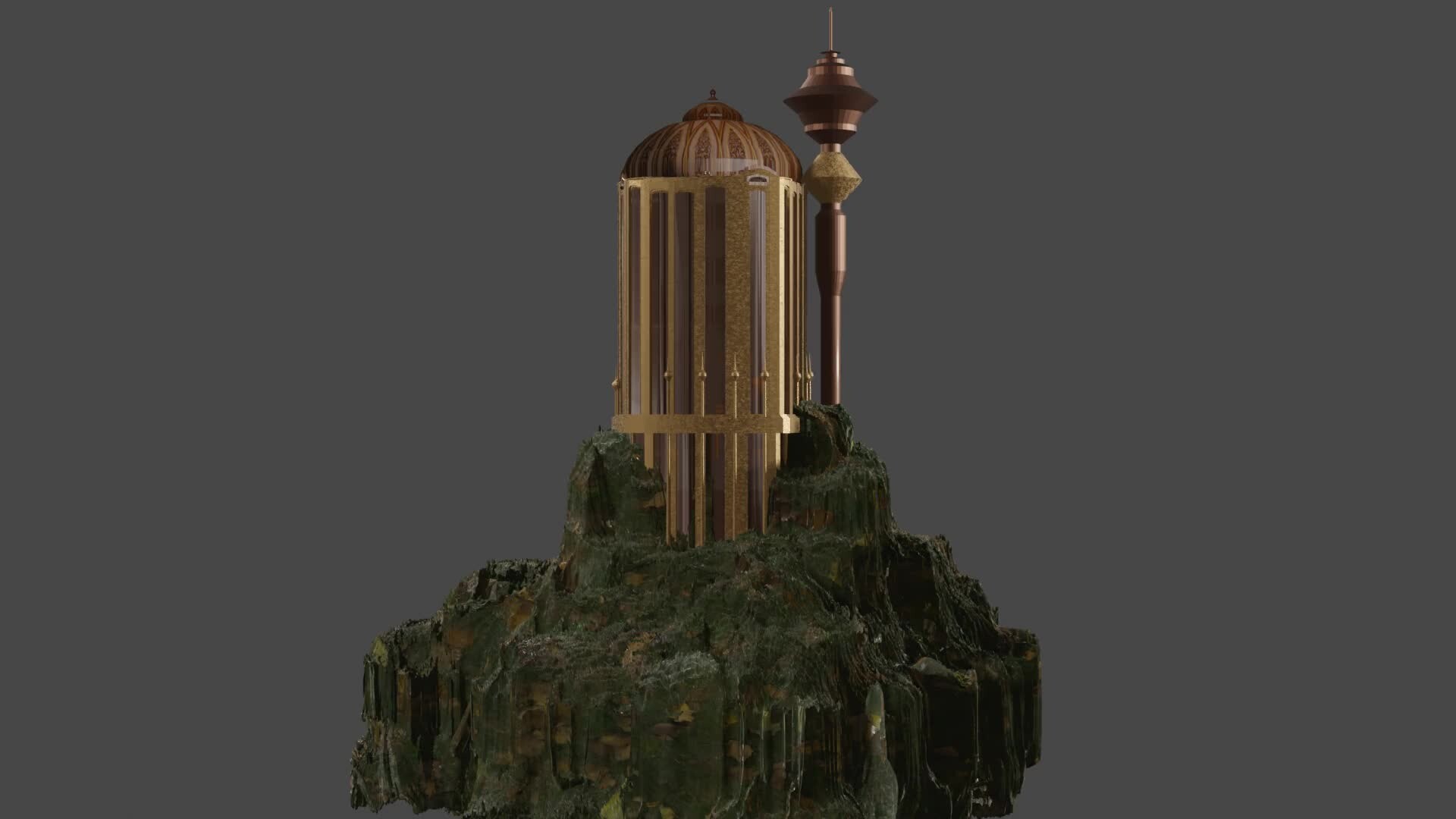 ArtStation - 3d daily practice, mountain-003