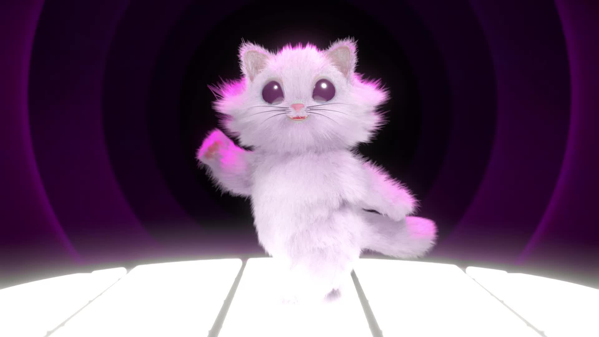 ArtStation - Cat shuffle dance.